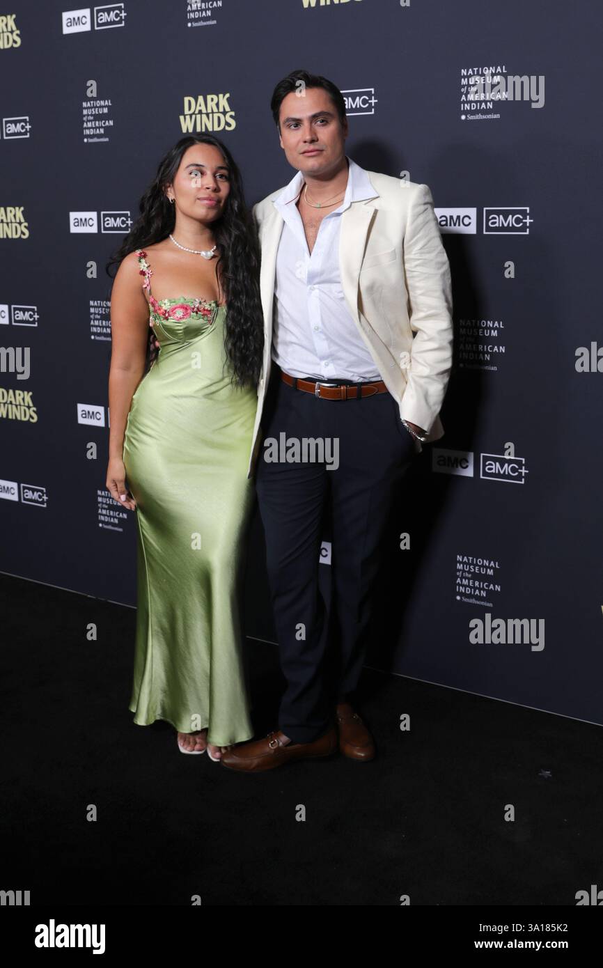 NEW YORK, NEW YORK - MARCH 06: Taneisha Figueroa and Kiowa Gordon and special guests attended ...