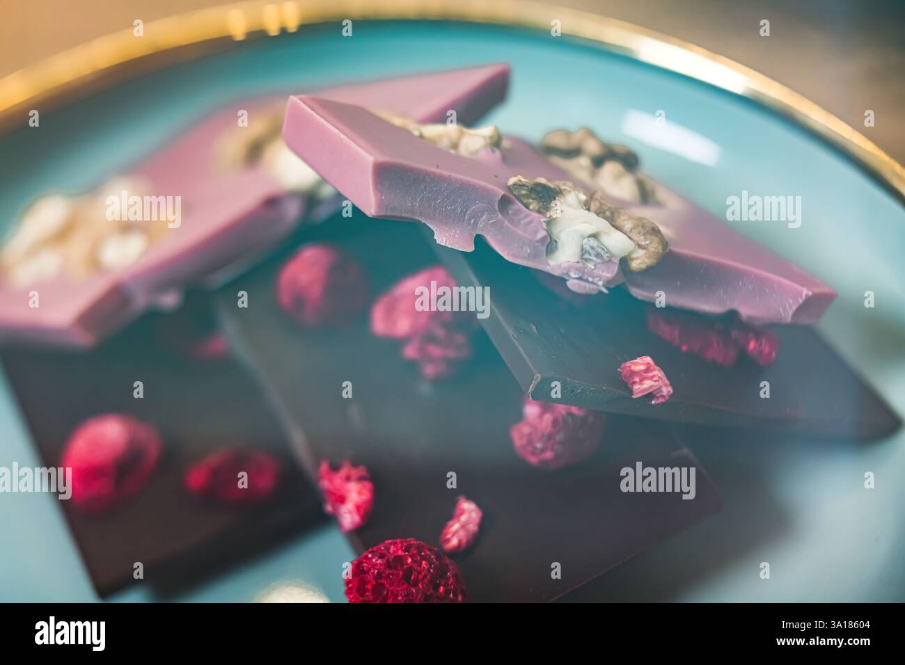 Ice cream production process - inside of an hand-made ice cream parlor ...