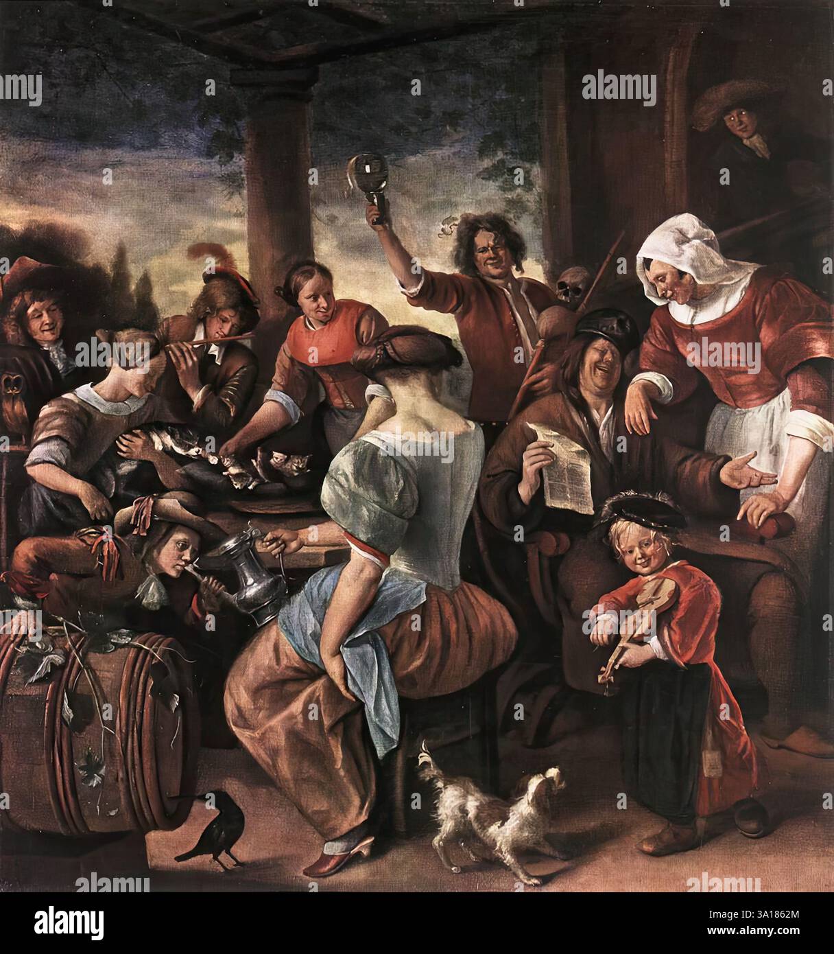 STEEN, Jan (b. 1626, Leiden, d. 1679, Leiden) A Merry Party c. 1660 Oil ...