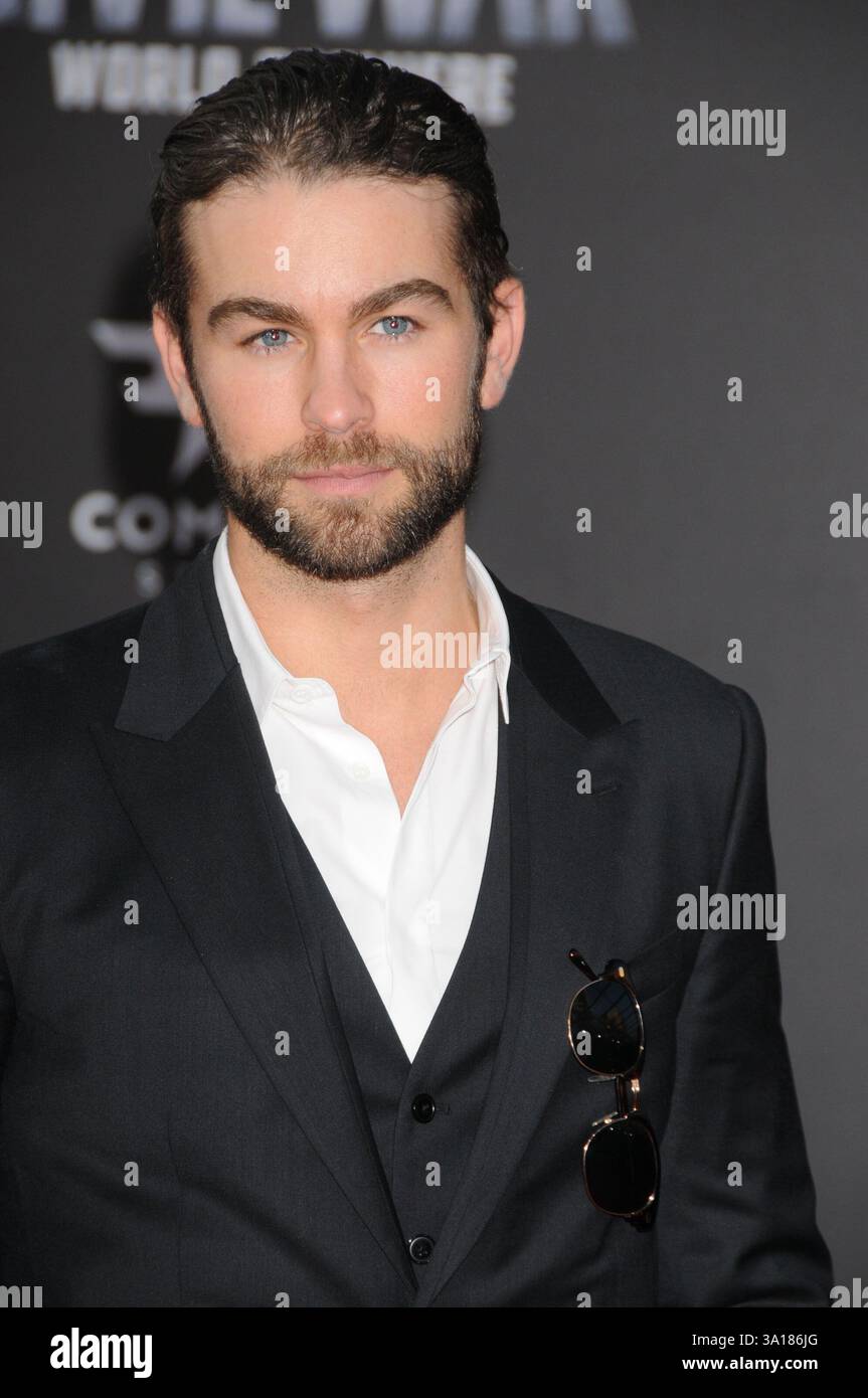 Chace Crawford at the "Captain America Civel War" Premiere held at the ...