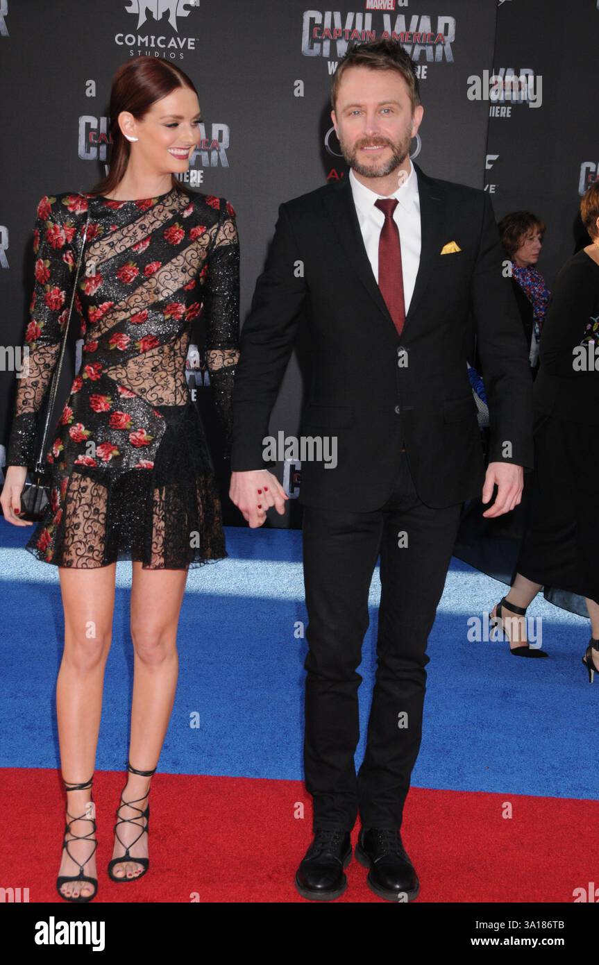 Lydia Hearst, Chris Hardwick at the "Captain America Civel War ...