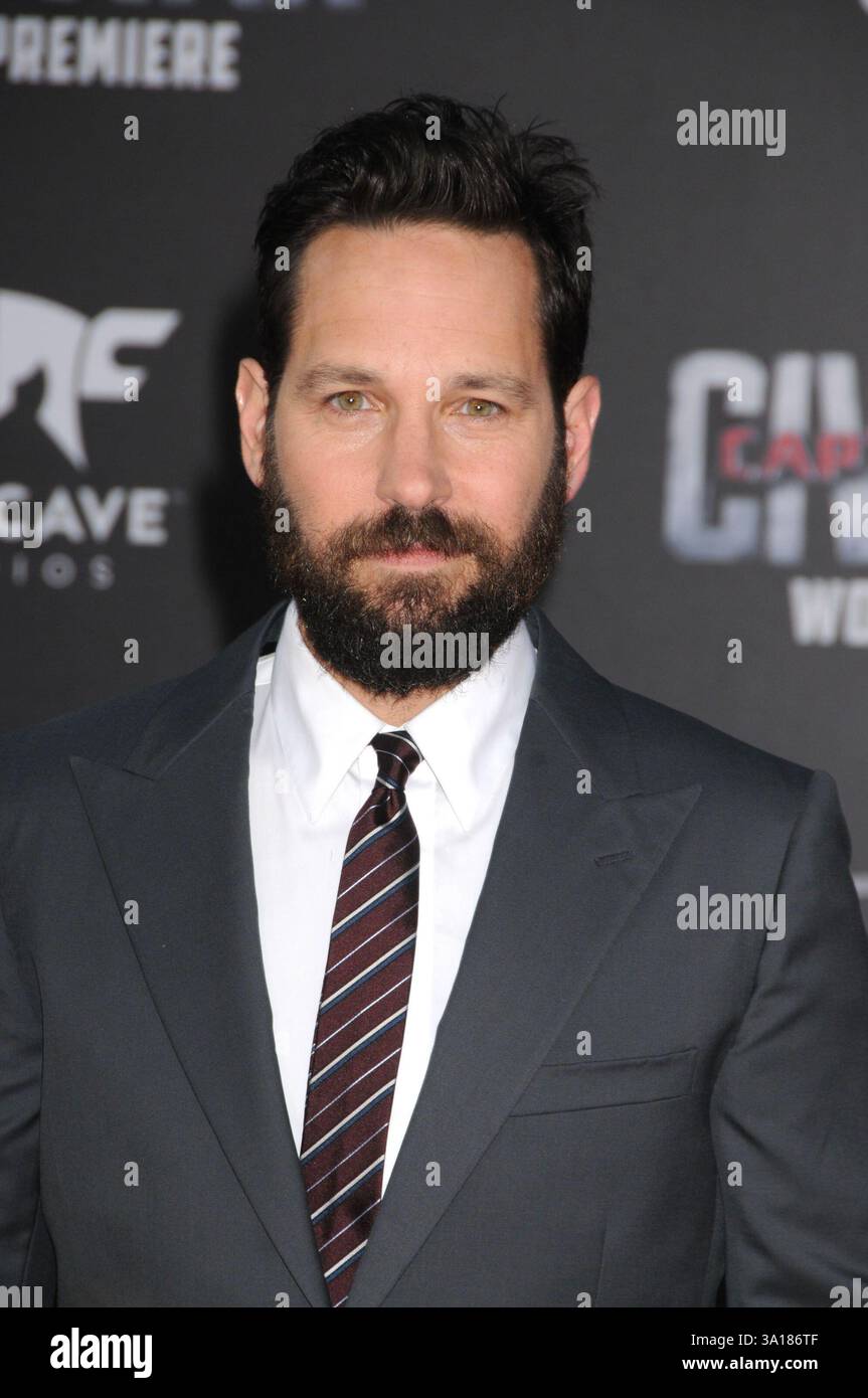 Paul Rudd at the "Captain America Civel War" Premiere held at the ...