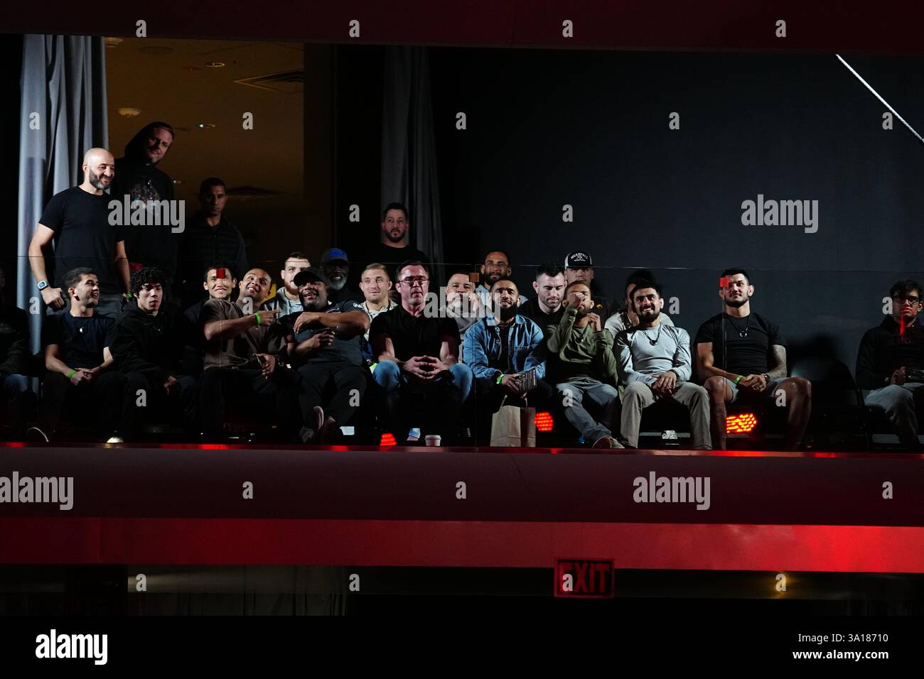 The cast of the ultimate fighter in attendance hi-res stock photography ...