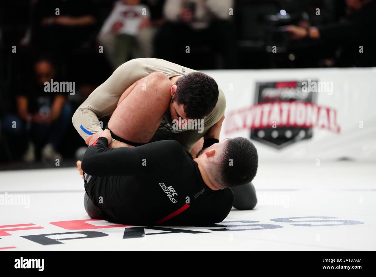 LAS VEGAS, NV - MARCH 6: Renato Canuto and Olivere Taza meet on the mat ...