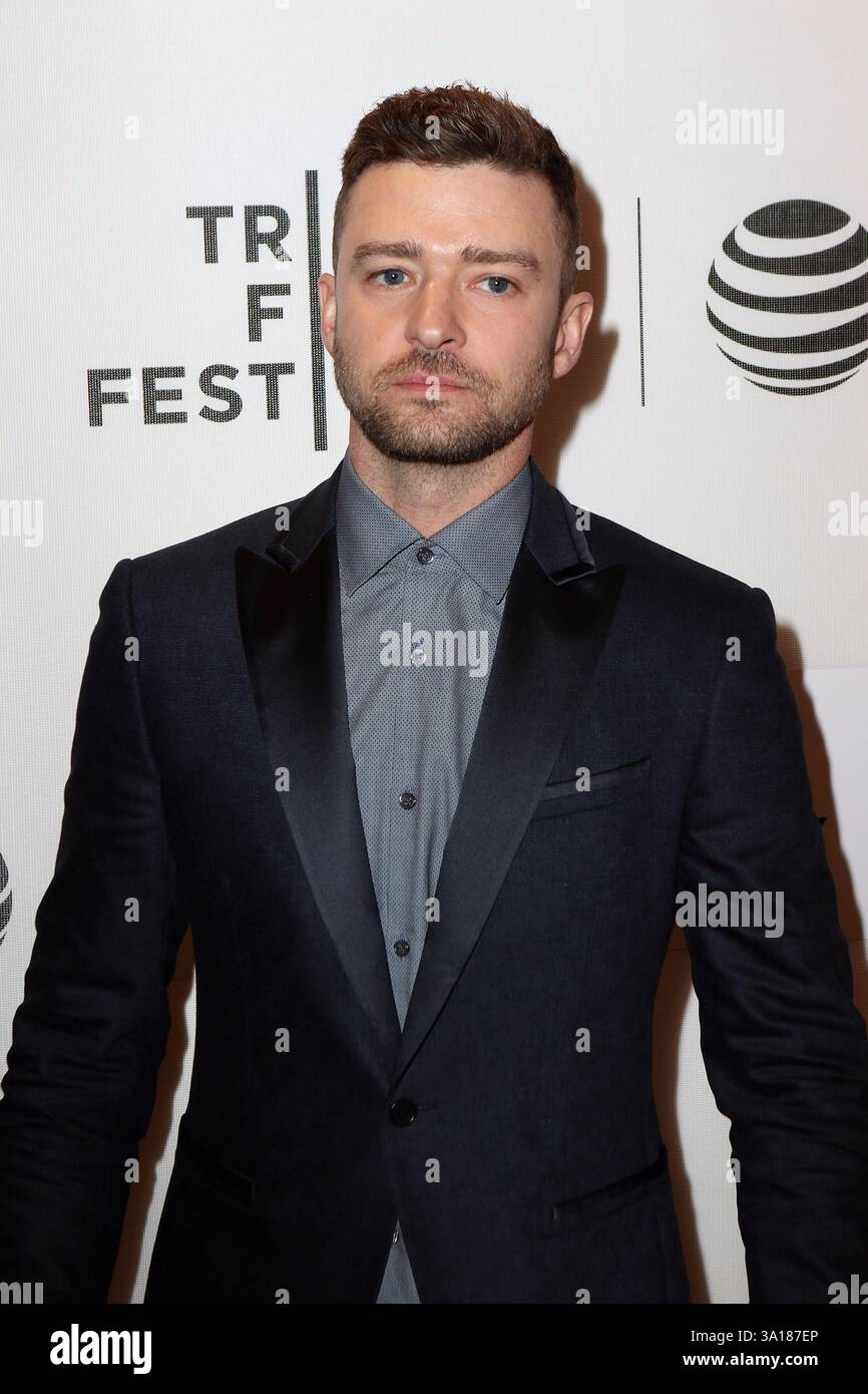 Justin Timberlake arriving at the premiere of 'The Devil and the Deep ...