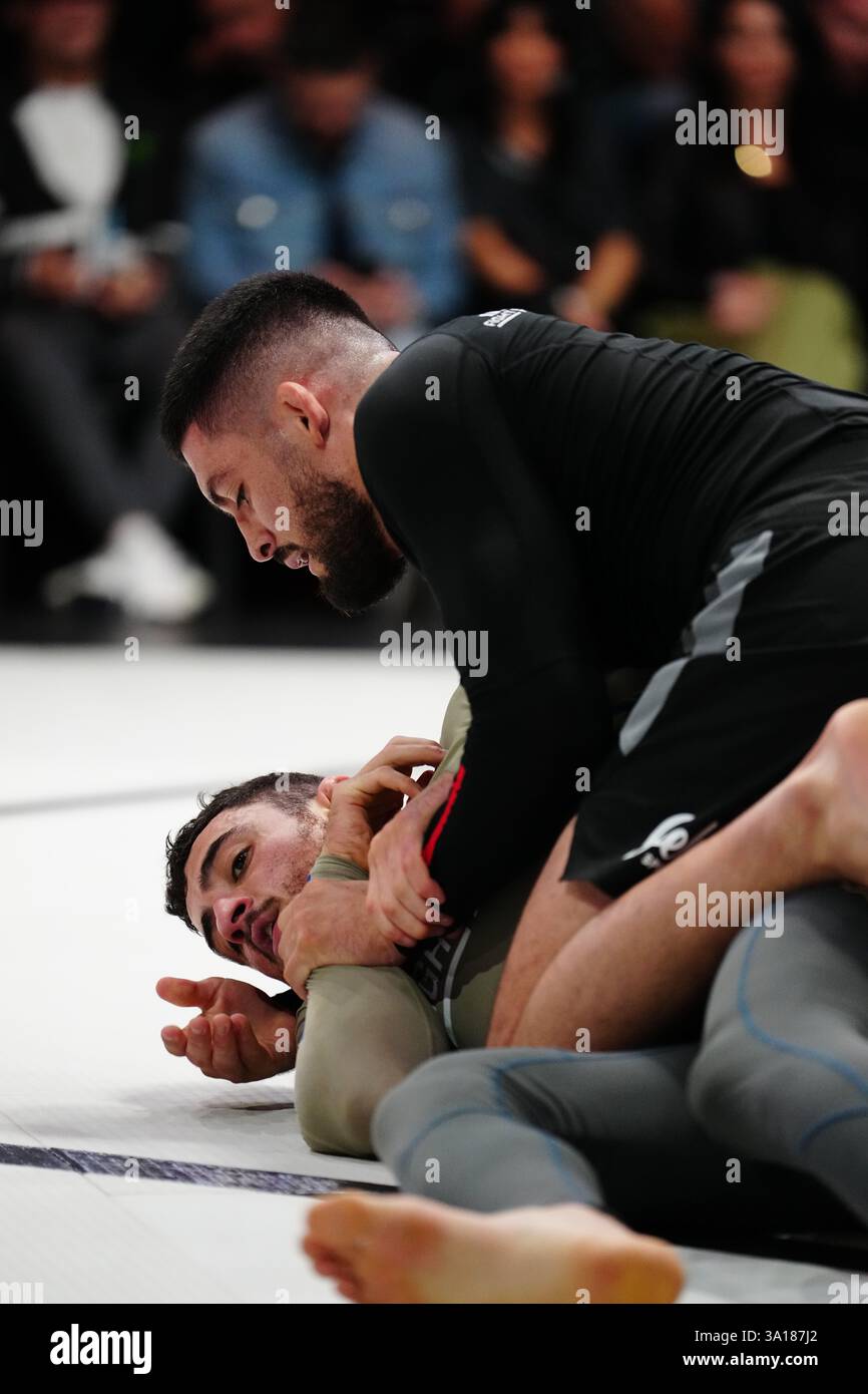 LAS VEGAS, NV - MARCH 6: Renato Canuto and Olivere Taza meet on the mat ...