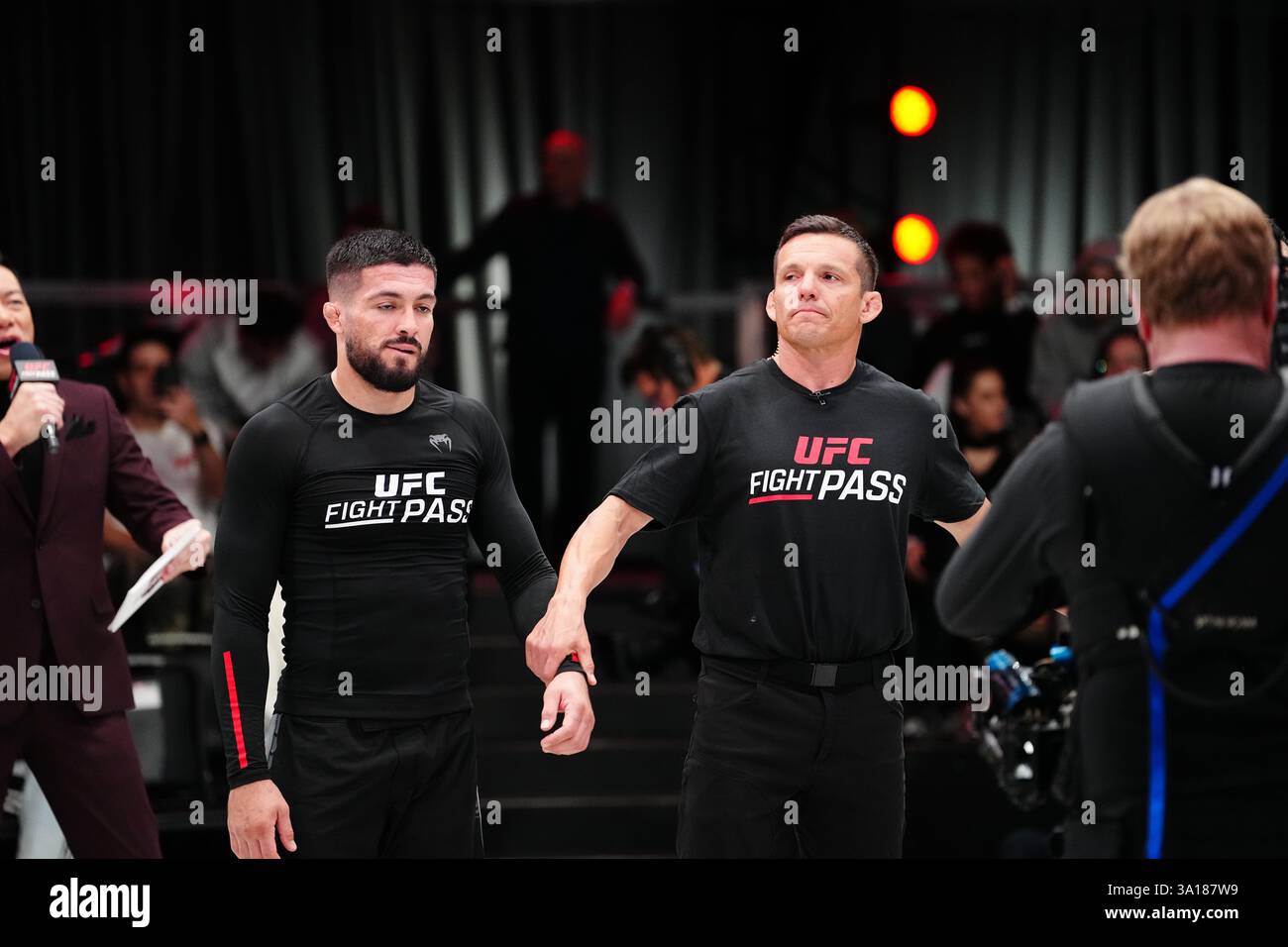 LAS VEGAS, NV - MARCH 6: Renato Canuto and Olivere Taza meet on the mat ...