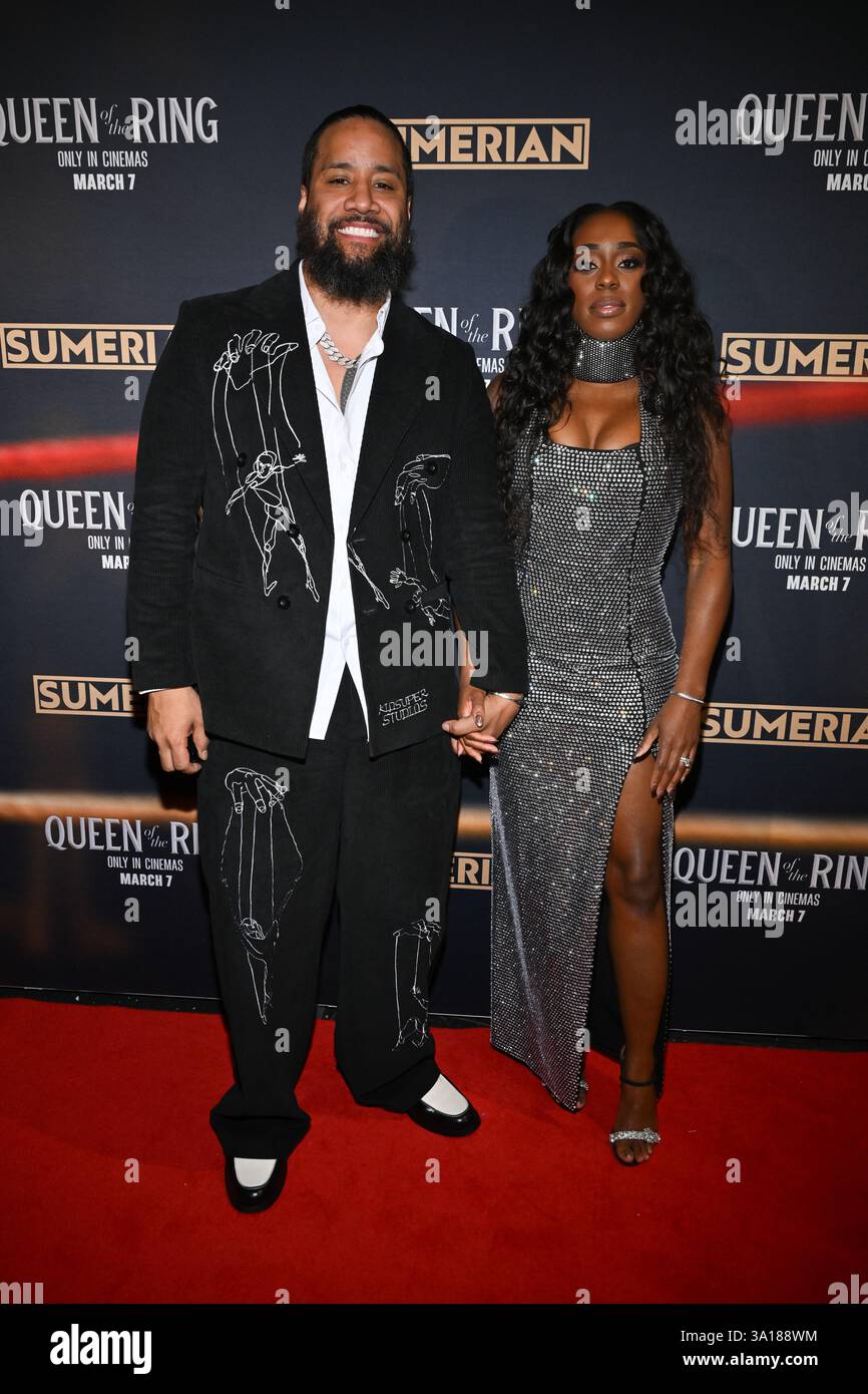 Jimmy Uso and Trinity Fatu Stock Photo - Alamy