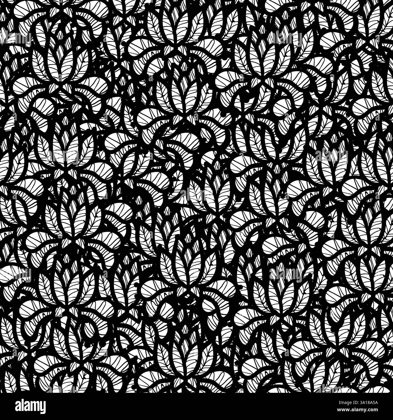 Black lace seamless pattern is perfect for stunningly elegant designs ...