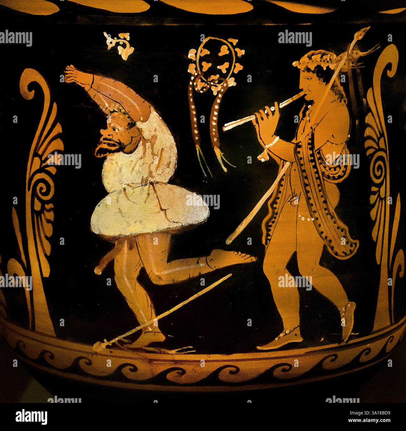 Paestan red-figure bell-krater, 380–347 B.C., vase, Greek, Greece ...