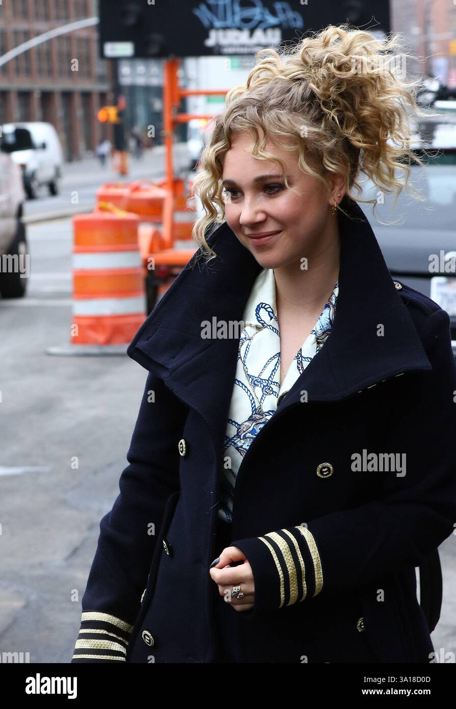 Actress Juno Temple seen out in the East Village on April 7 2016 in New York City Stock Photo ...