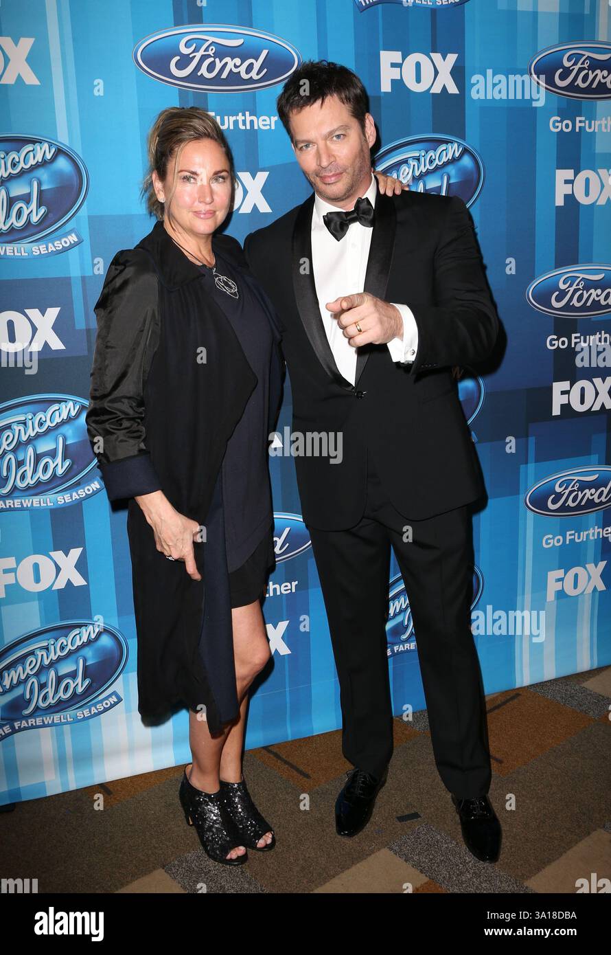 (L-R) Jill Goodacre and recording artist Harry Connick, Jr. arriving at ...