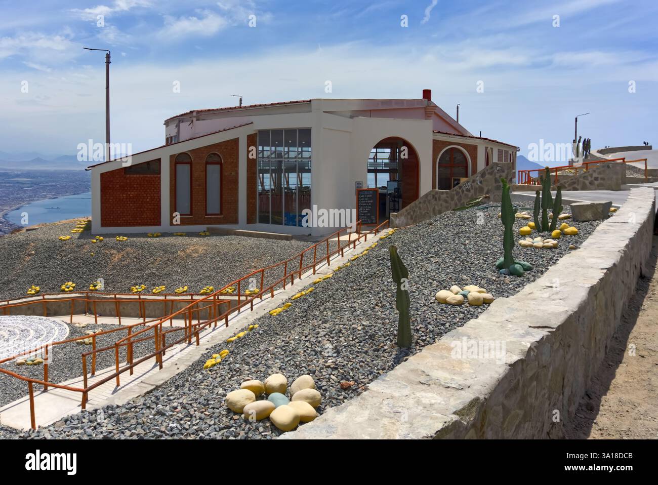 Chimbote, Peru - January 4, 2023: Restaurant on cerro de la Paz (Hill ...