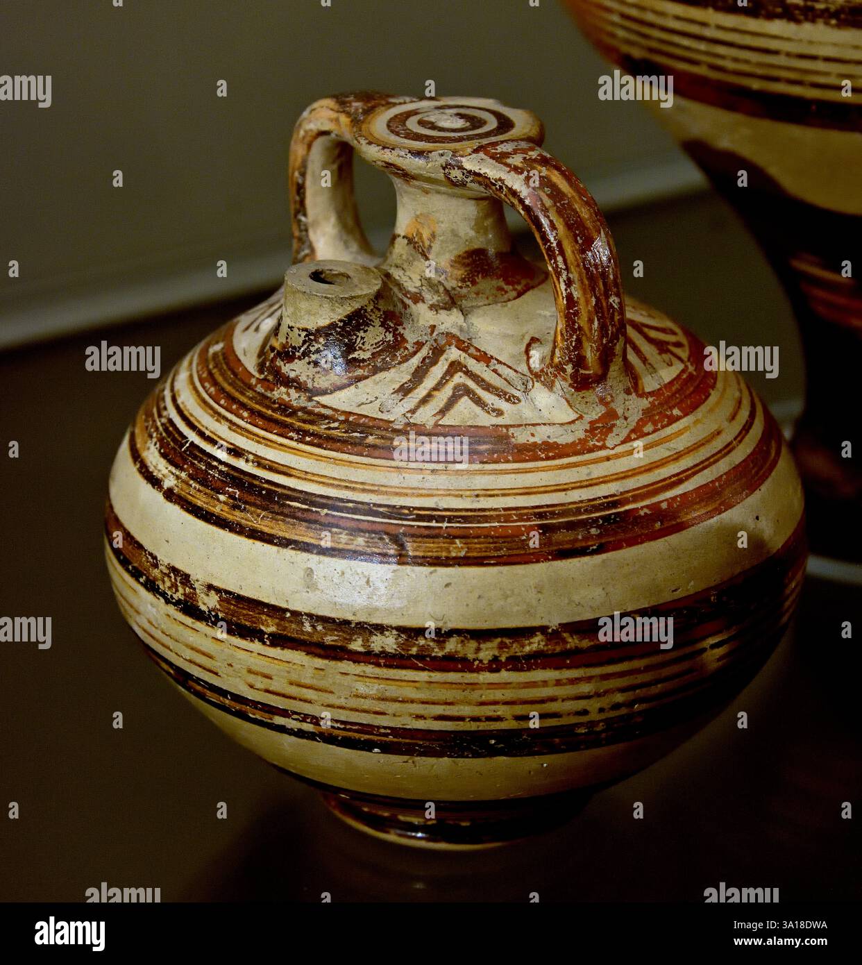 Mycenean stirrup jars from Cyprus 1340-1190 BC Greek, Greece Stock ...