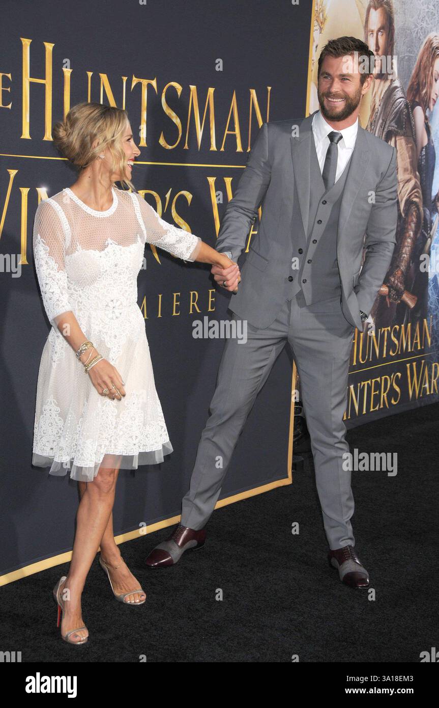 Chris Hemsworth, Elsa Pataky at The Huntman: Winter's War" Premiere ...