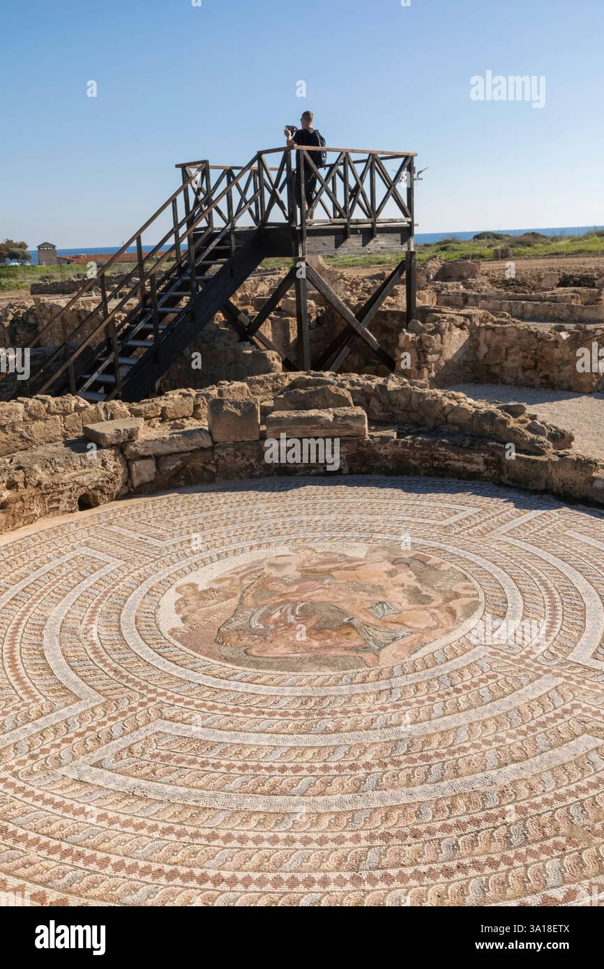 Cyprus, Paphos, Nea Pafos Archaeological Site, House of Theseus, Floor ...