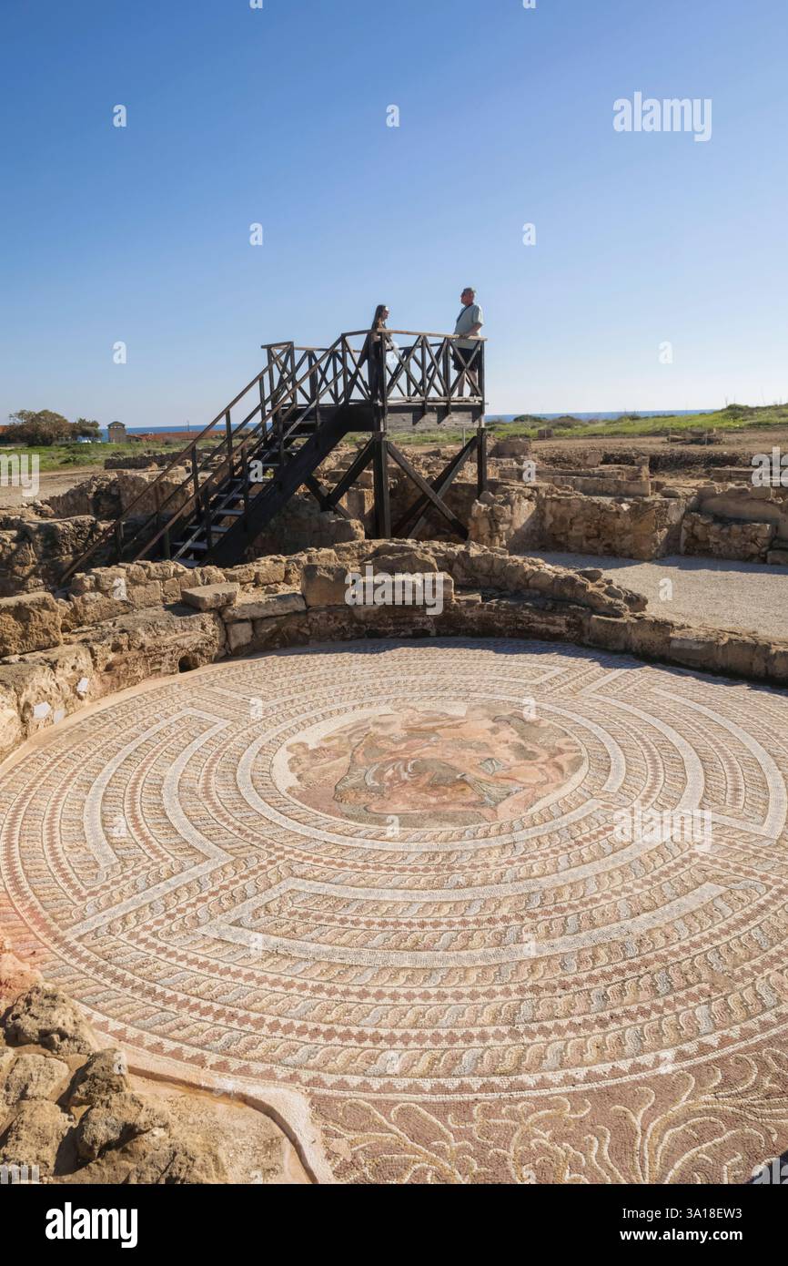 Cyprus, Paphos, Nea Pafos Archaeological Site, House of Theseus, Floor ...