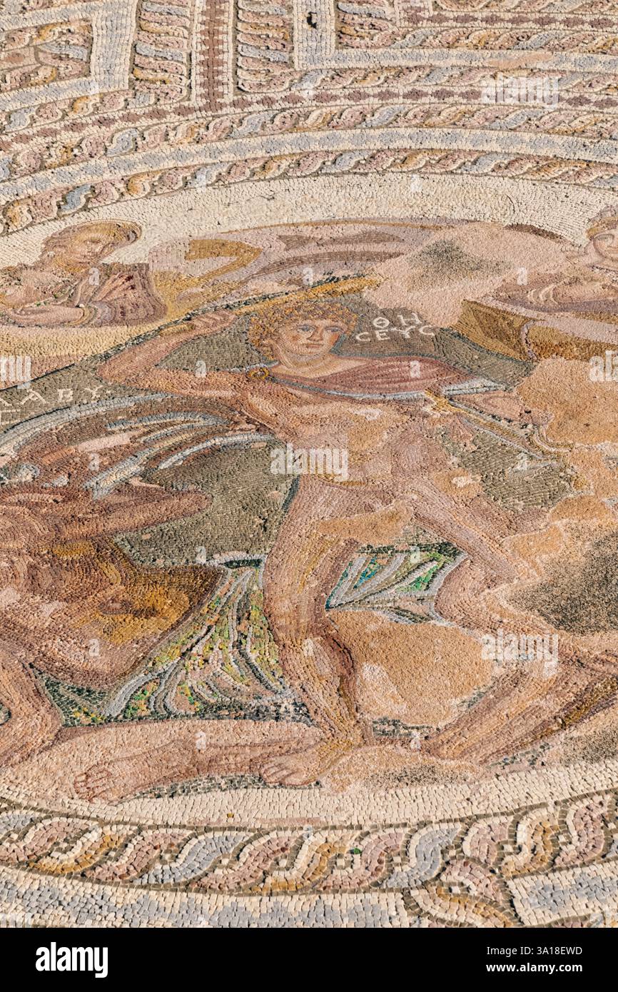 Cyprus, Paphos, Nea Pafos Archaeological Site, House of Theseus, Floor ...