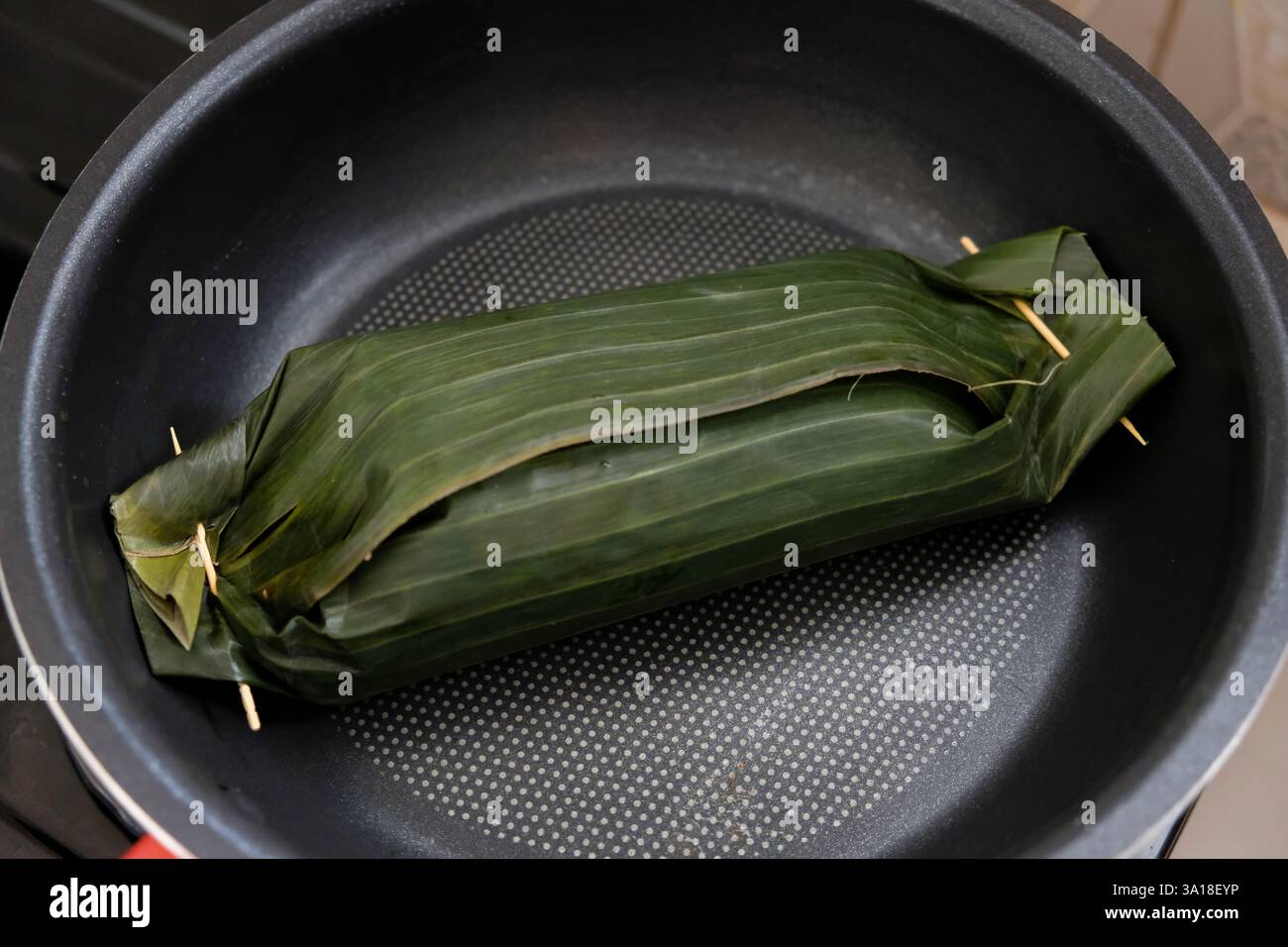 Nasi bakar or grilled rice is Indonesian traditional food made from ...