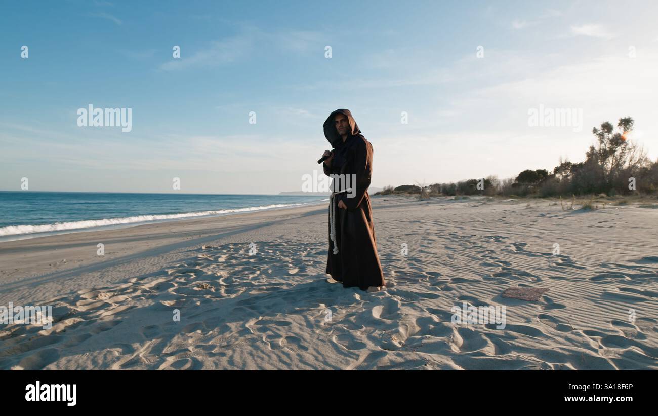 Monk practising martial arts hi-res stock photography and images - Alamy
