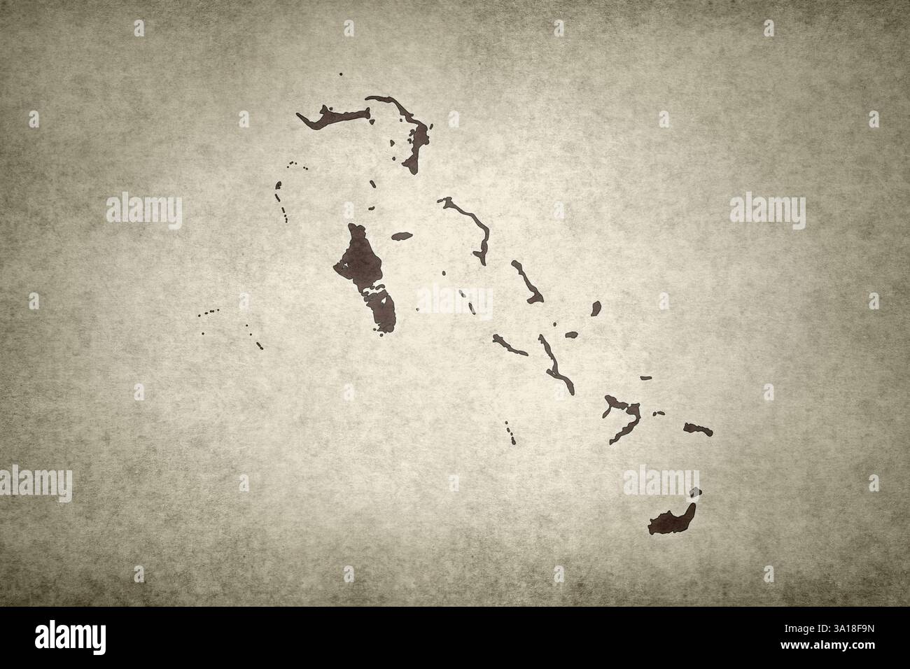 Bahamas black and white map hi-res stock photography and images - Alamy