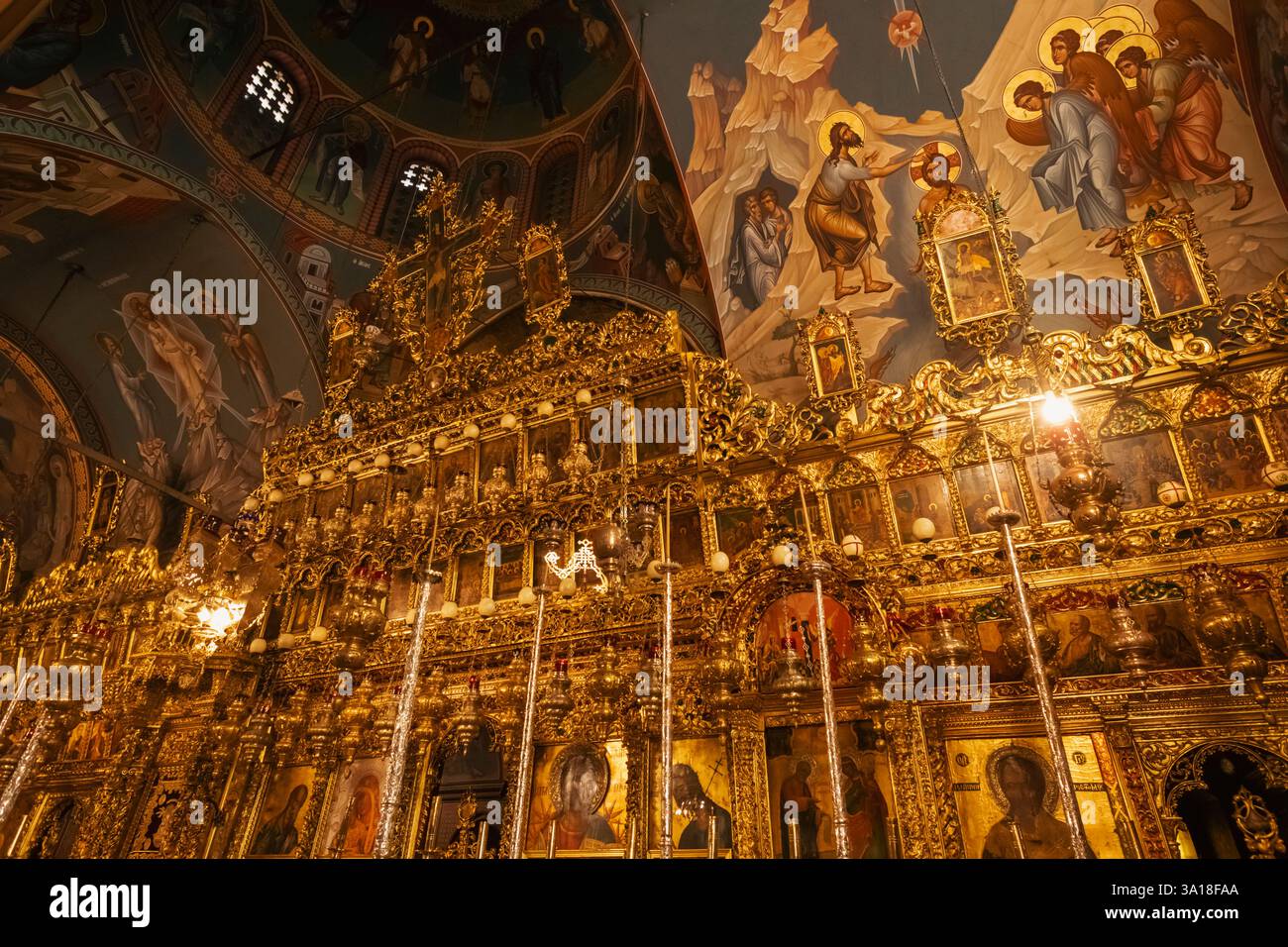 Cyprus, Paphos, Troodos Mountains, Kykkos Monastery, Interior View of ...