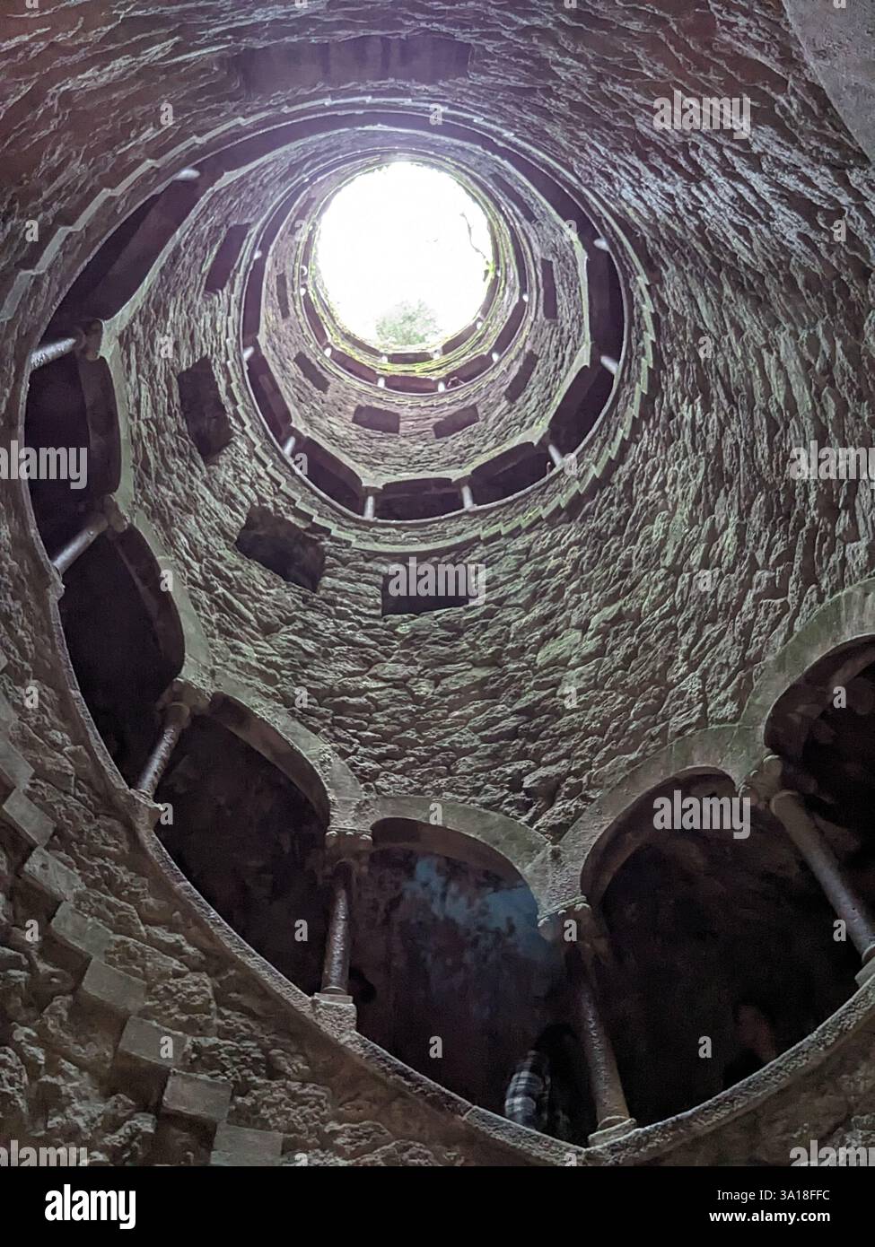 The Initiation Well at Quinta da Regaleira in Sintra, Portugal, is a ...