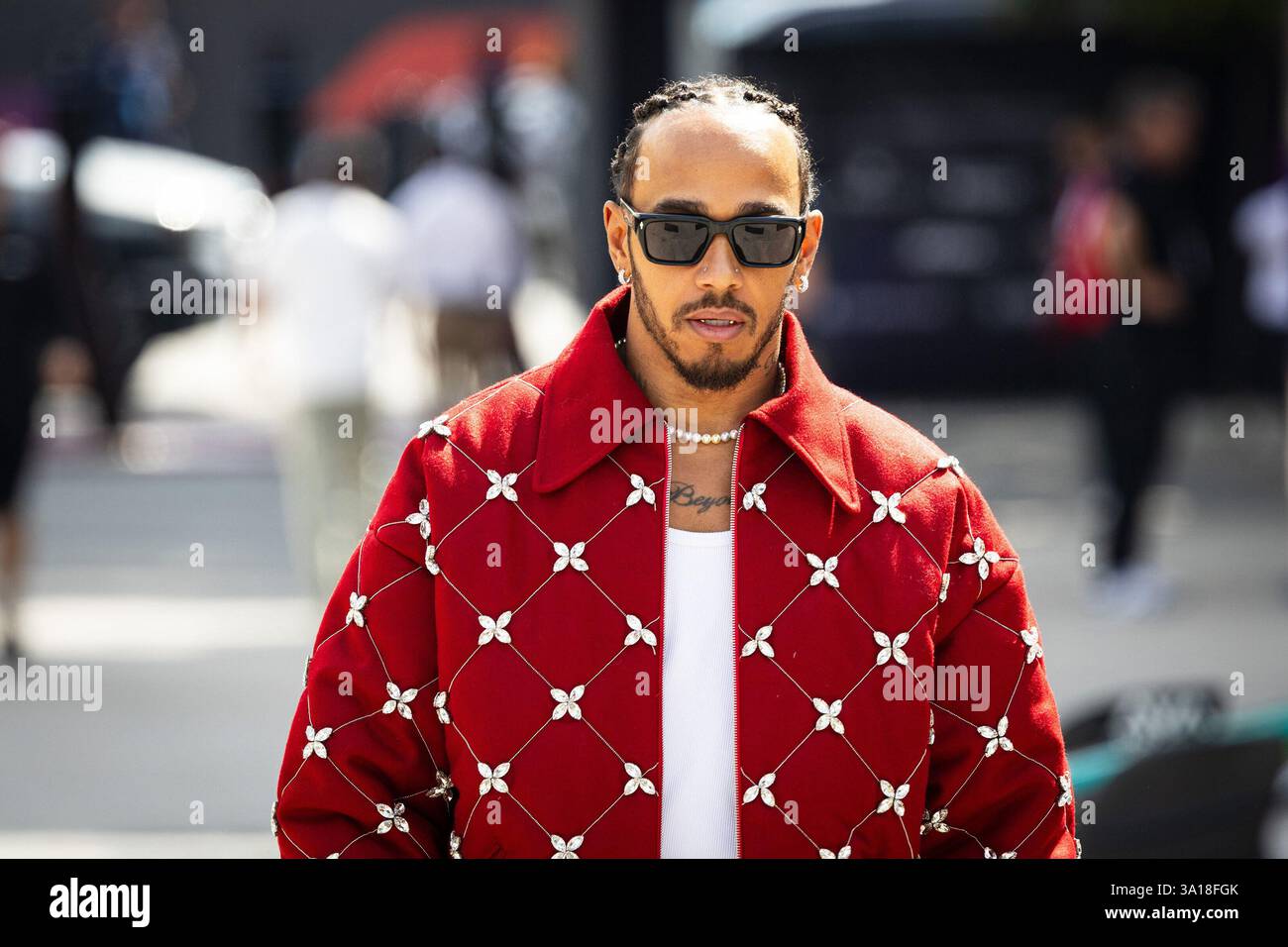 Manama, Bahrain. 02nd Mar, 2024. Lewis Hamilton (UK, Mercedes AMG ...