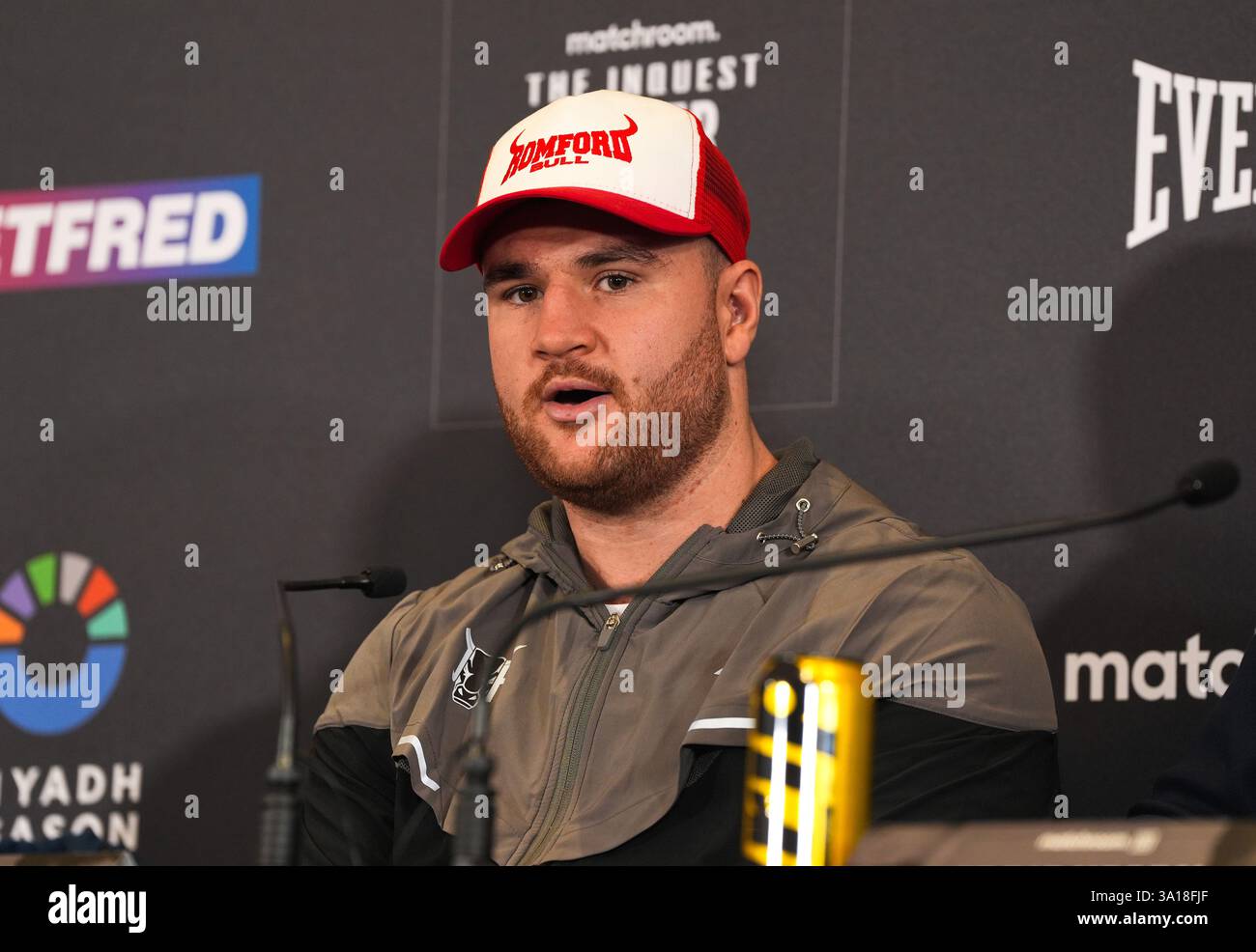 Johnny Fisher during a press conference at Trinity House, London ...