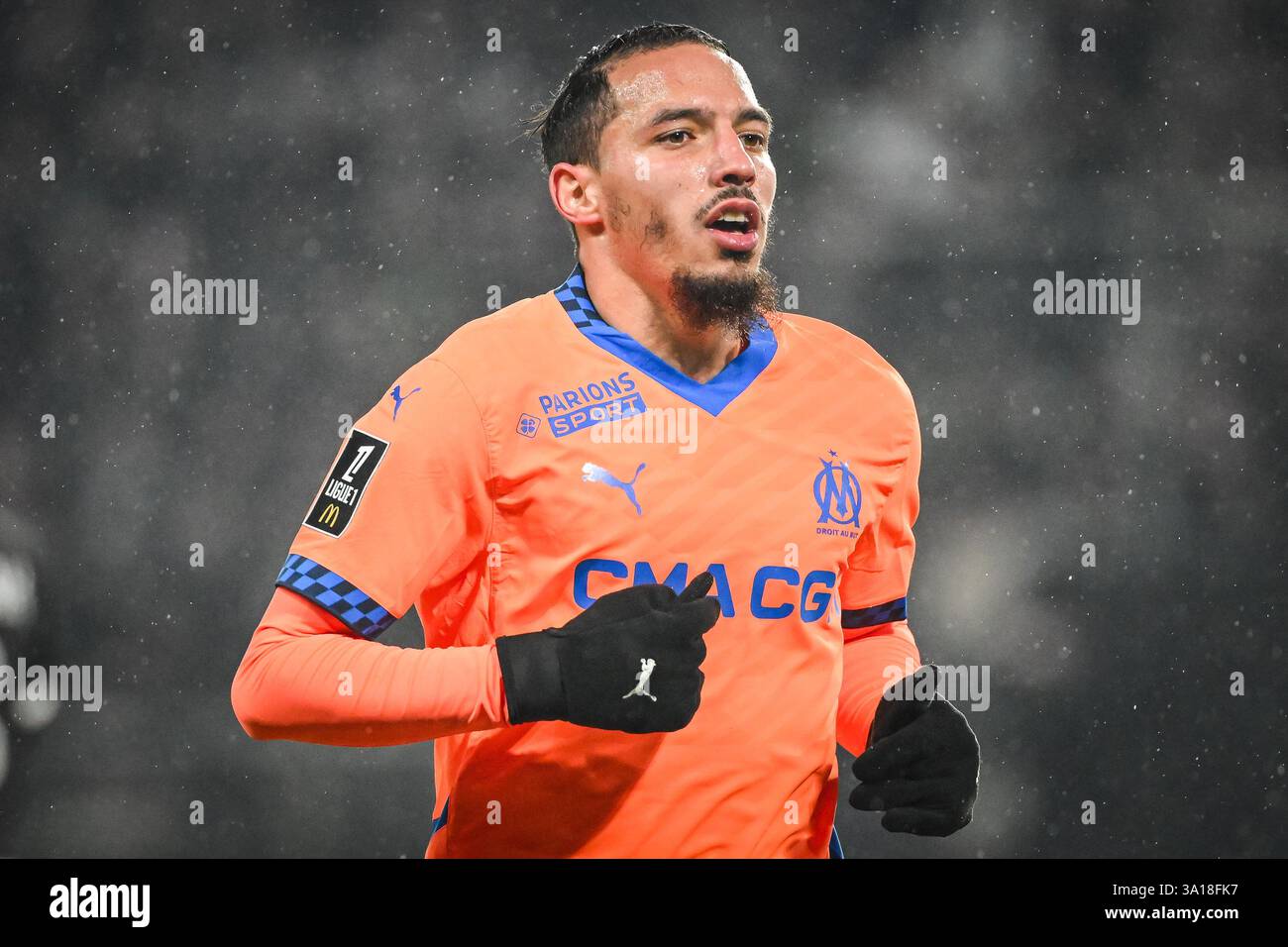 Ismael BENNACER of Marseille during the French championship Ligue 1 ...