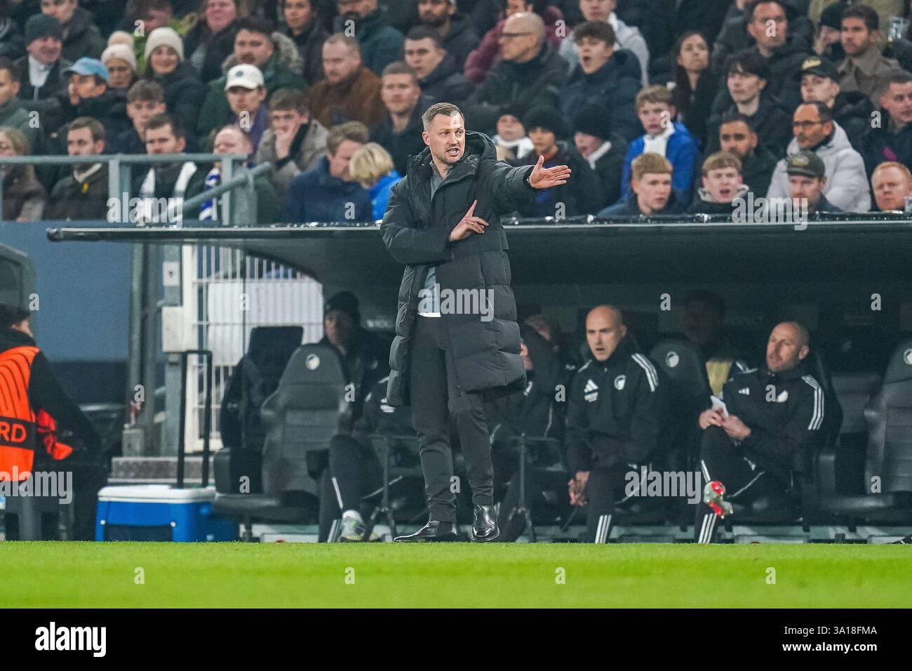 Copenhagen, Denmark. 06th Mar, 2025. FC Copenhagen manager Jacob ...