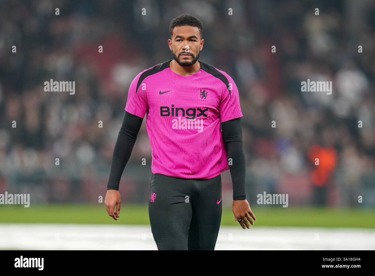 Copenhagen, Denmark. 06th Mar, 2025. Chelsea FC defender Reece James ...