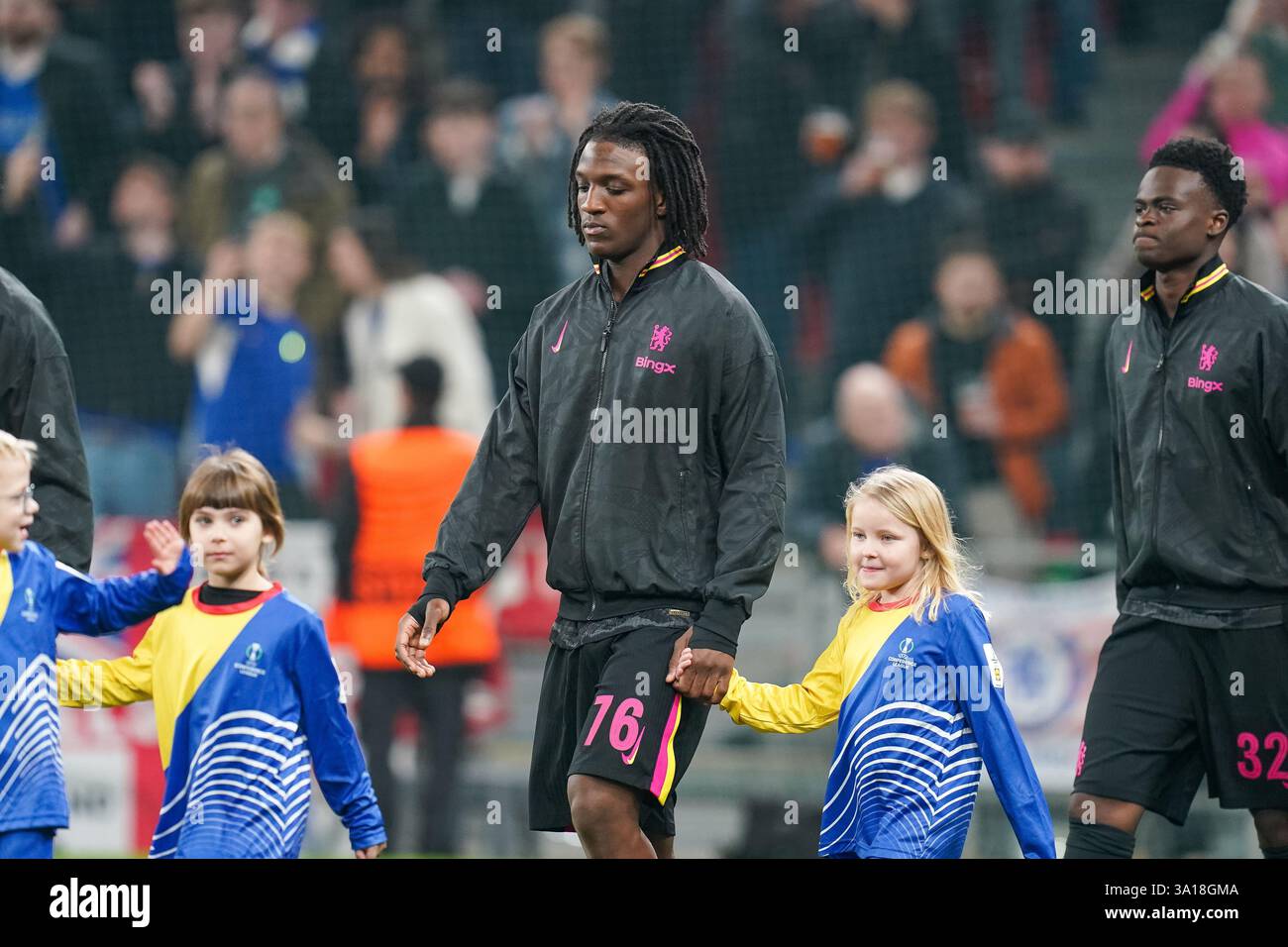 Chelsea FC forward Shim Mheuka (76) walking out before the FC ...