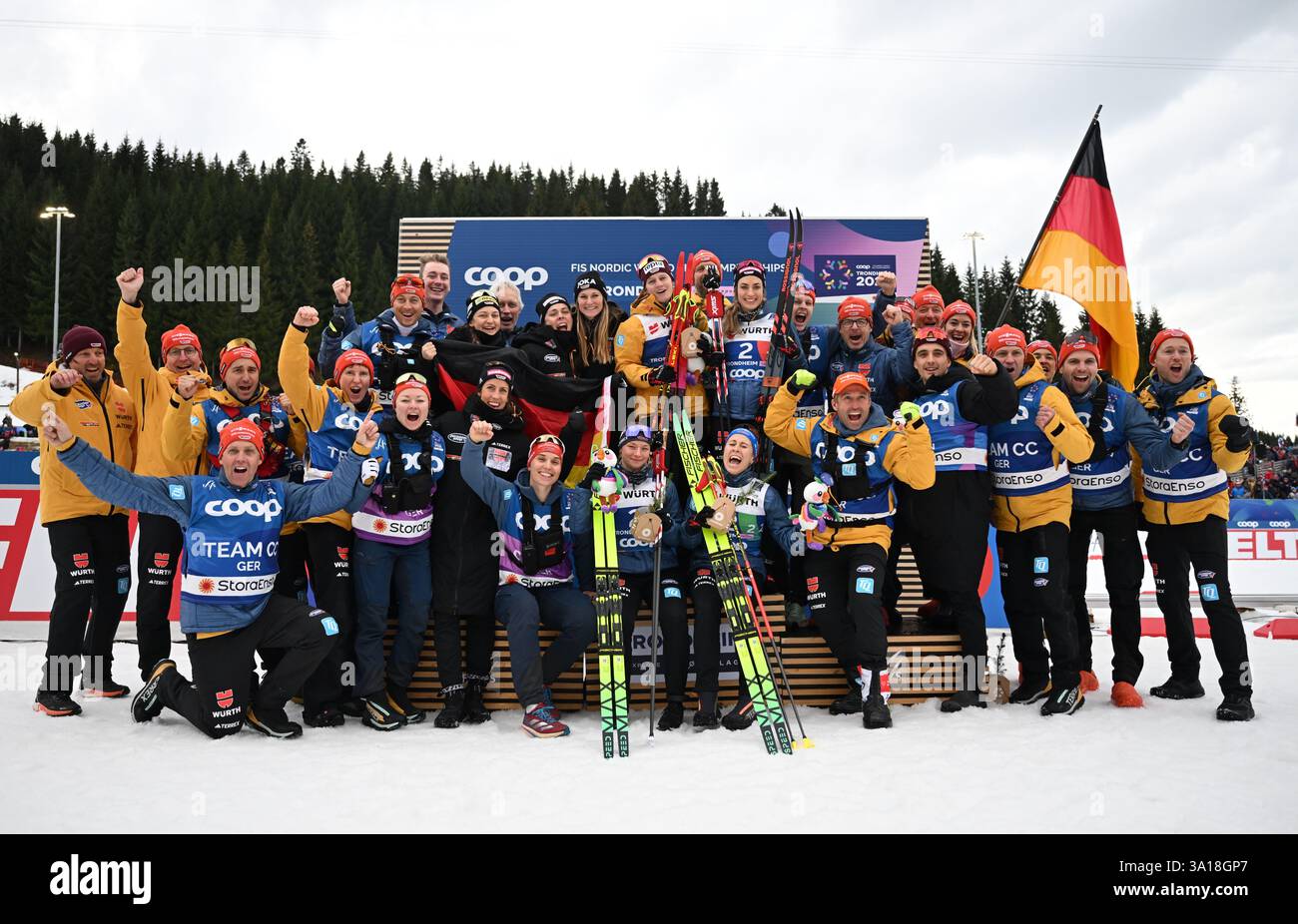 Trondheim, Norway. 07th Mar, 2025. Nordic skiing, World Championships ...