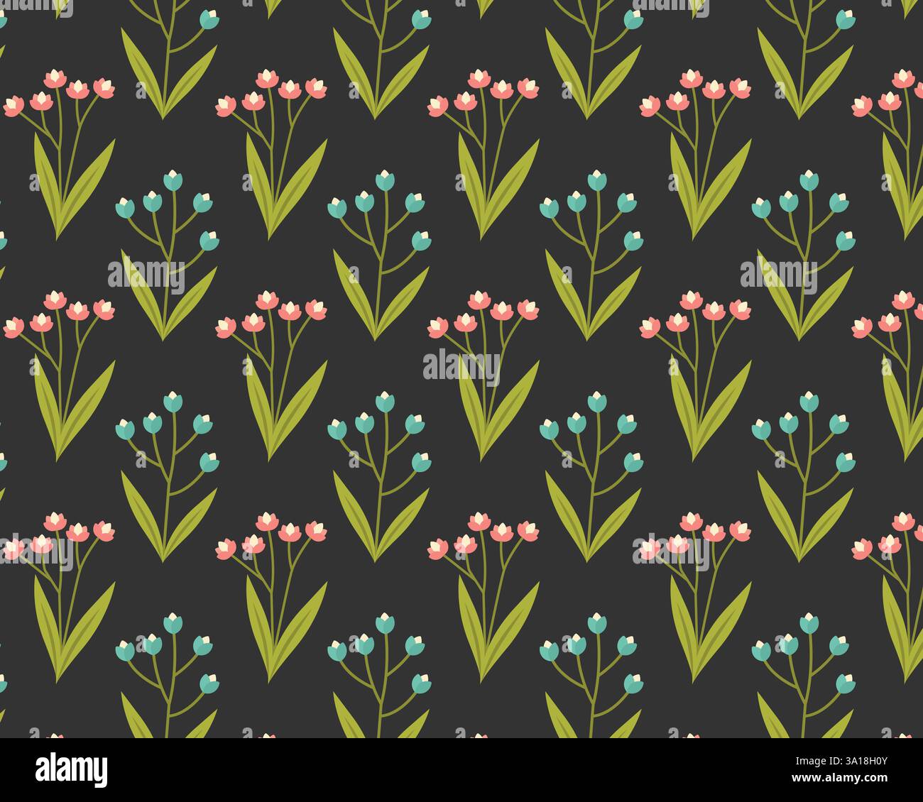 Spring floral pattern. Floral wallpaper, scrapbooking. Vector ...