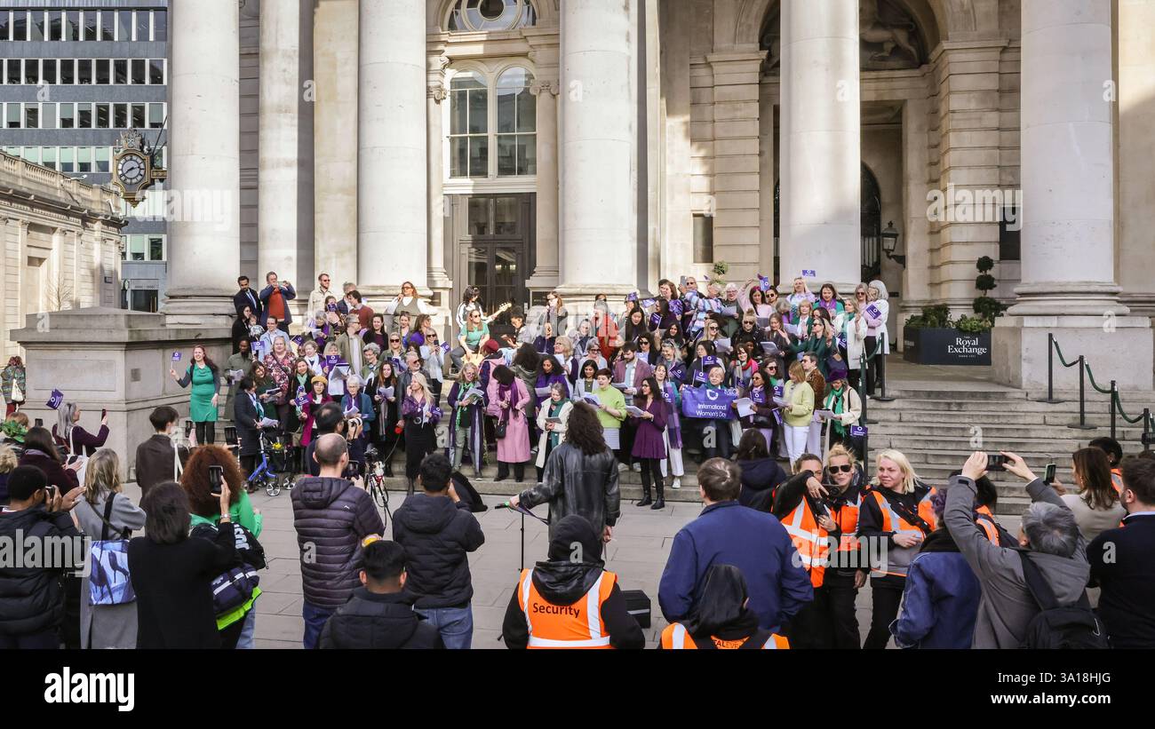 London, UK. 06th Mar, 2025. Celebrating International Women's Day with ...