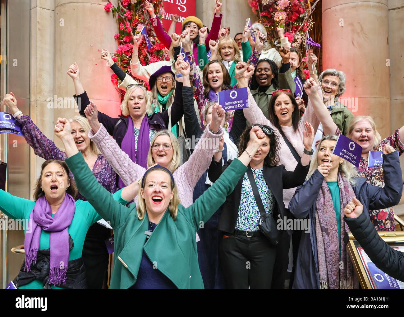 London, UK. 06th Mar, 2025. Celebrating International Women's Day with ...