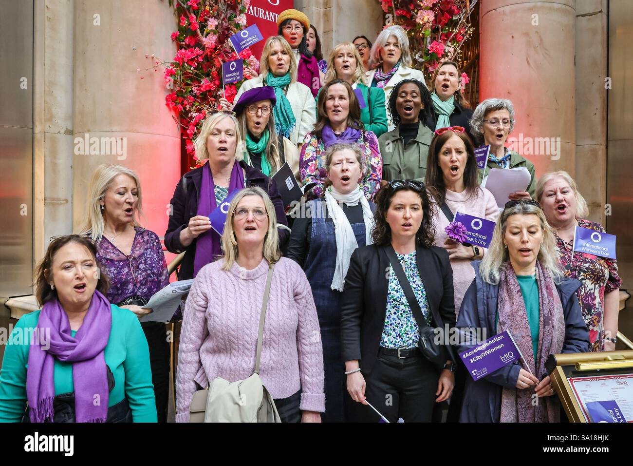 London, UK. 06th Mar, 2025. Celebrating International Women's Day with ...