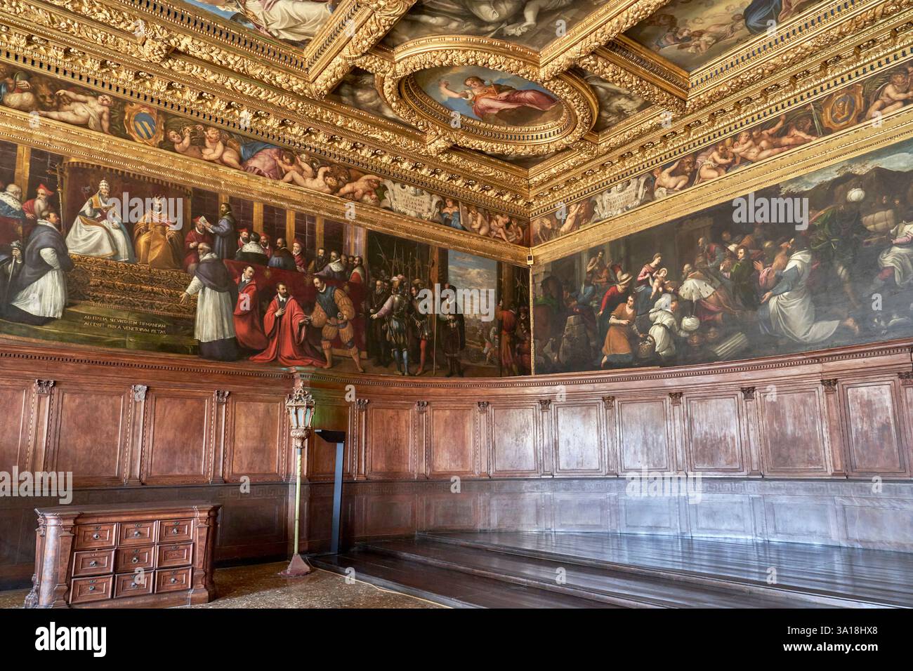 Impressive interior of Doge Palace Stock Photo - Alamy