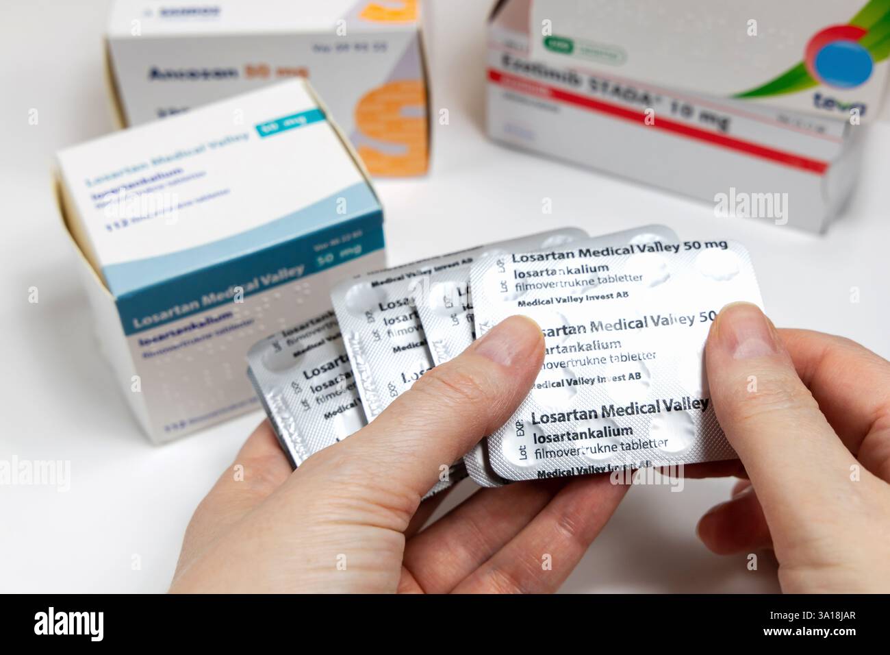 Losartan high blood pressure pills. Prescription medication. Copenhagen ...