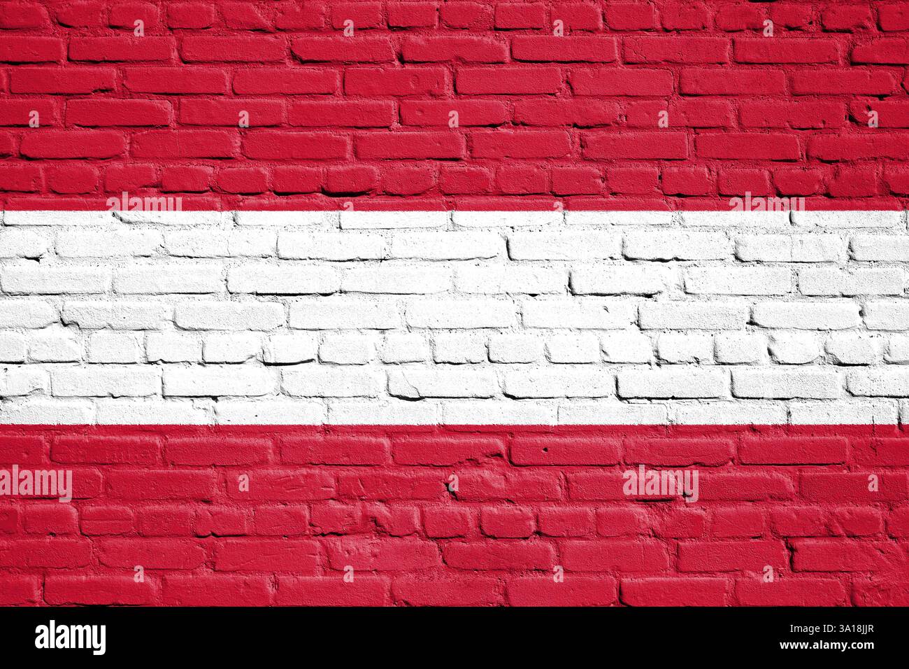 Flag of Austria painted on the brick wall Stock Photo - Alamy