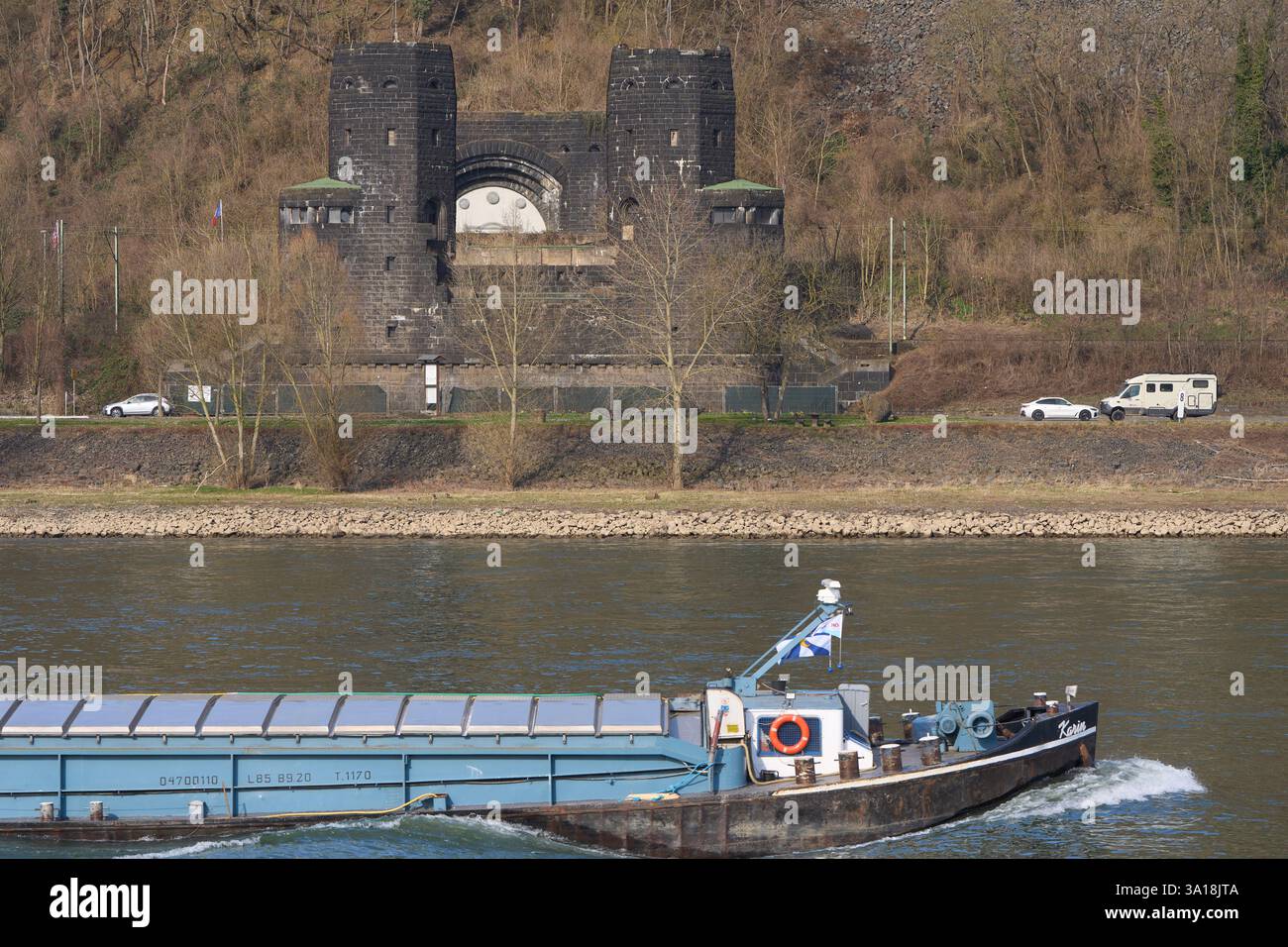 Remagen, Germany. 07th Mar, 2025. The ruins of Remagen Bridge 80 years ...