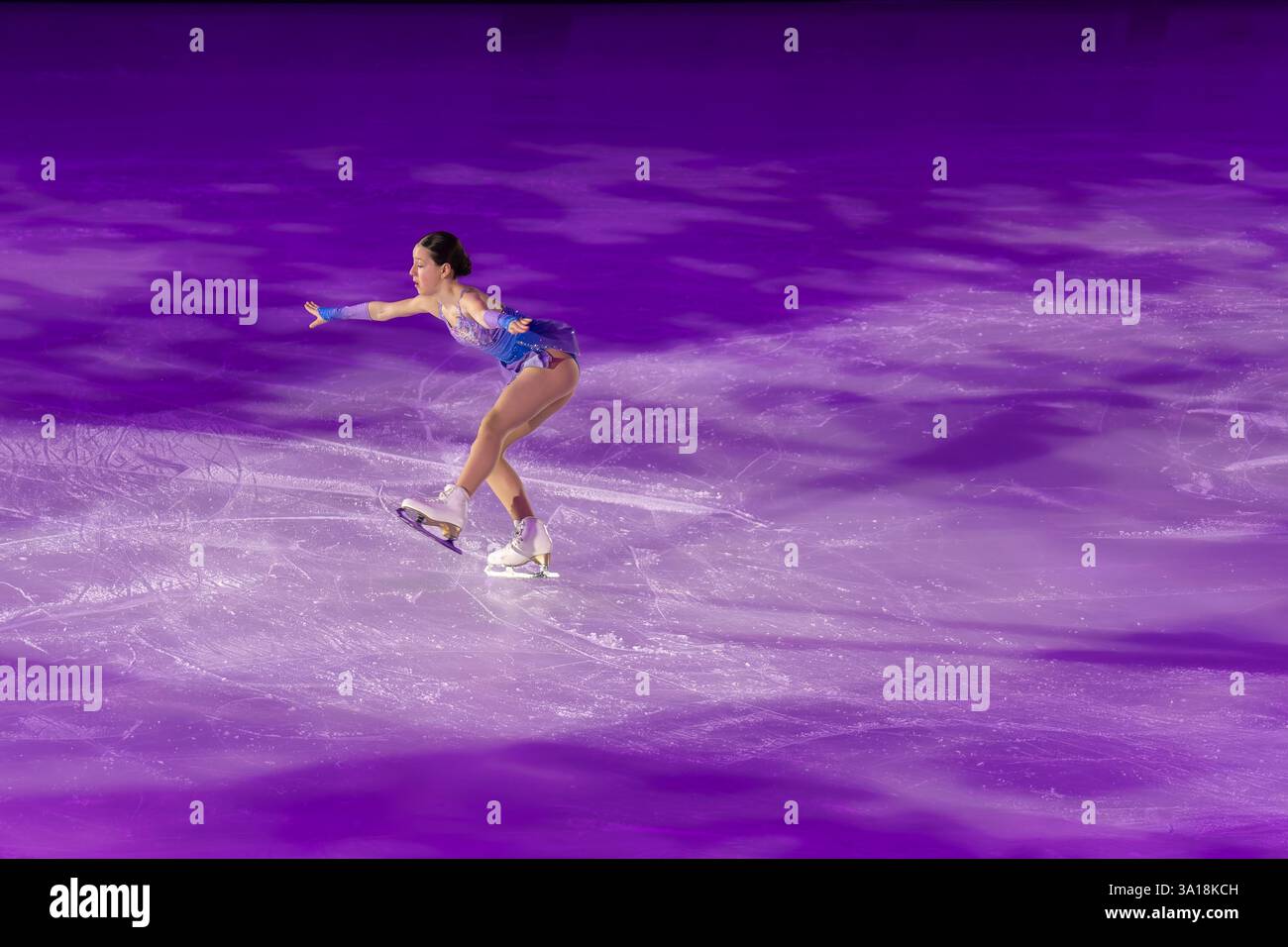 Skater performing her Artistic and Technical performance on the Ice ...