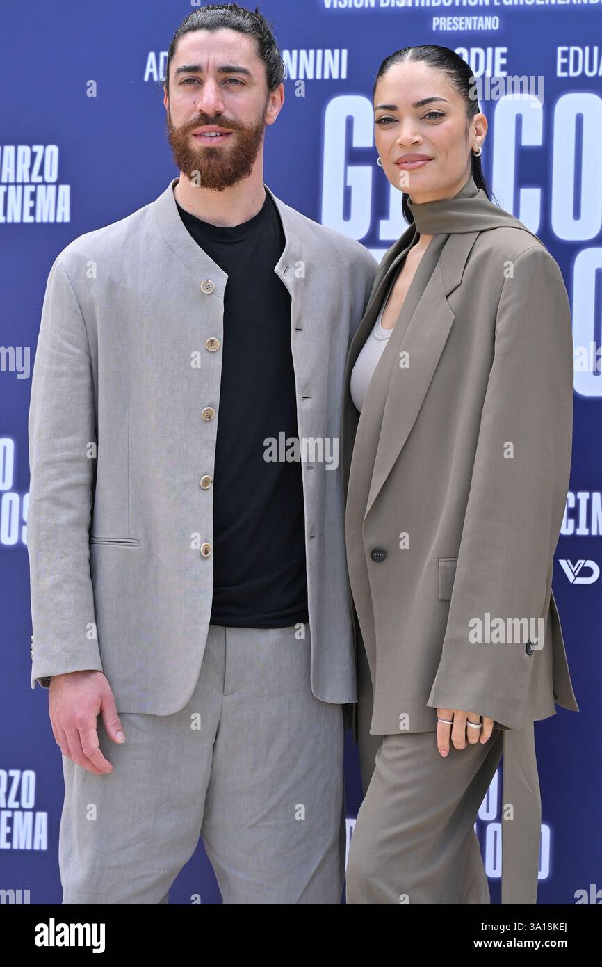 Roma, Lazio. 07th Mar, 2025. Eduardo Scarpetta, Elodie during the ...