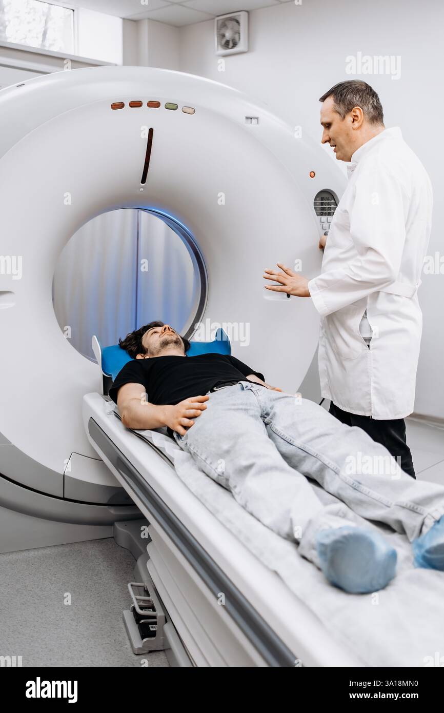 After the MRI procedure, the patient receives doctor's recommendations ...