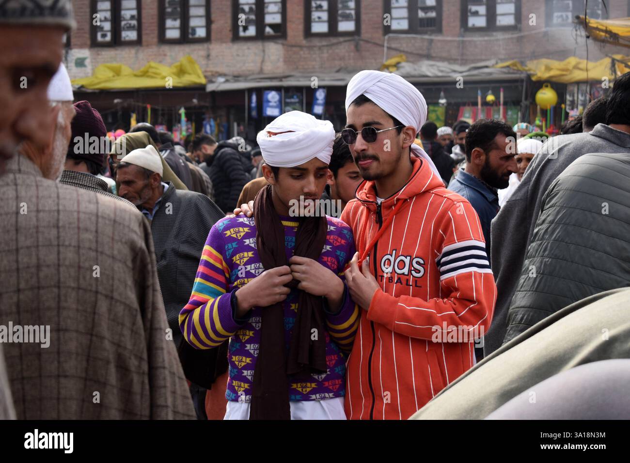 On the first day of Ramadan, March 7, 2025, Kashmiri boys wearing ...