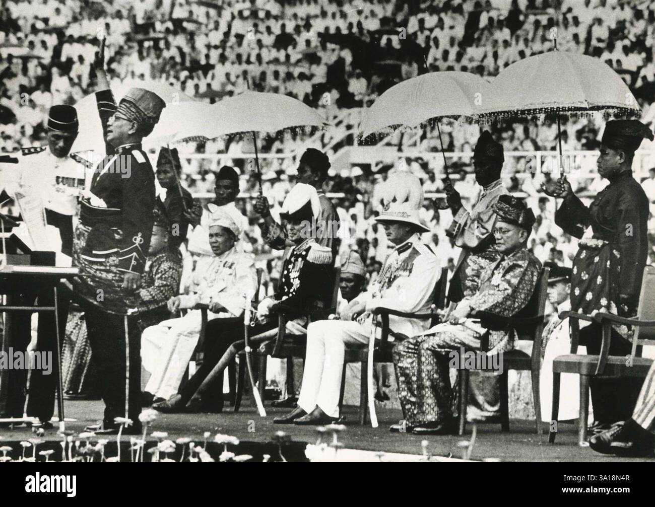 Malaysia. Malaysia's First Prime Minister, Tunku Abdul Rahman read the ...