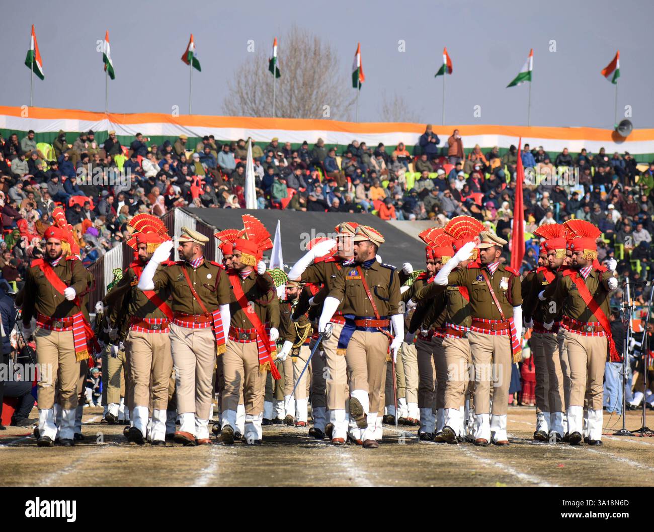 Srinagar, India. 26th Jan, 2025. Indian Security Forces are conducting ...