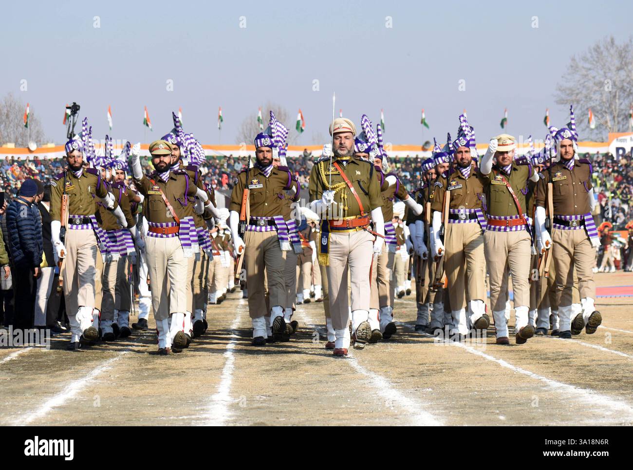 Srinagar, India. 26th Jan, 2025. Indian Security Forces are conducting ...
