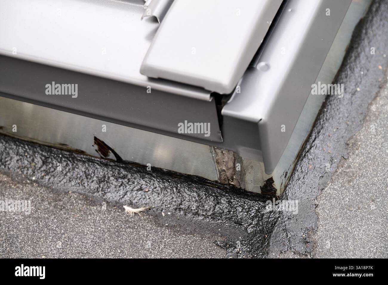 Repair and fixing window from roof with waterproof technology Stock ...